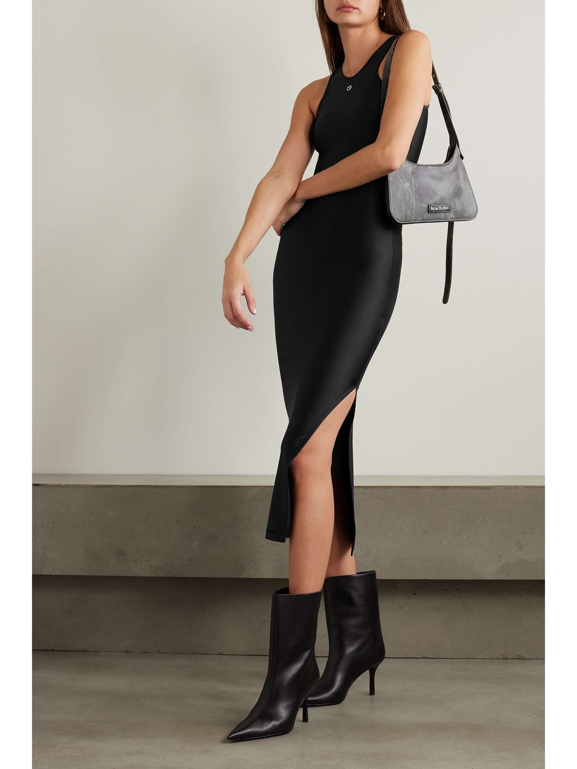 COPERNI Embellished satin-jersey midi dress | NET-A-PORTER