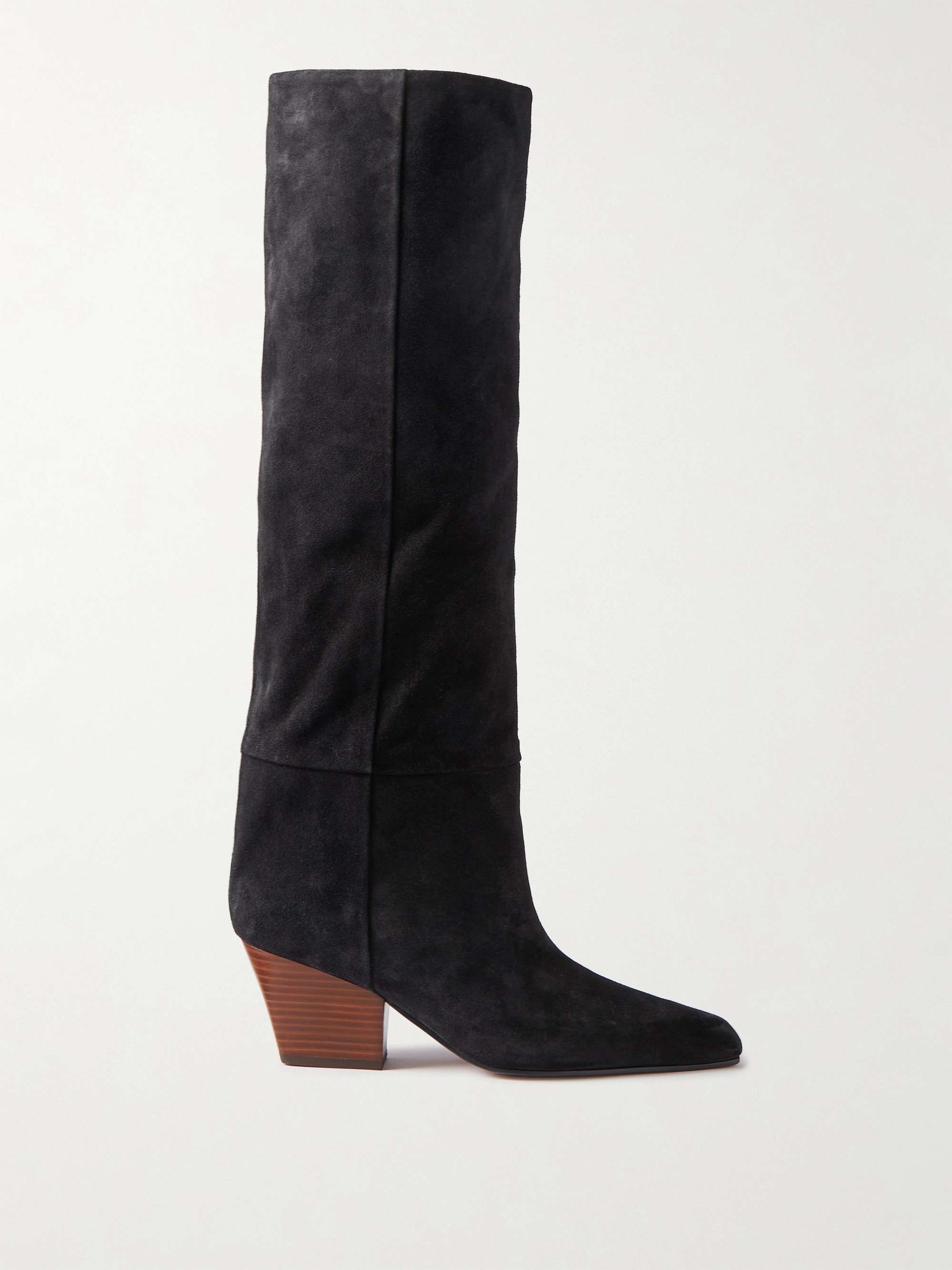 PARIS TEXAS Jane suede knee boots | NET-A-PORTER