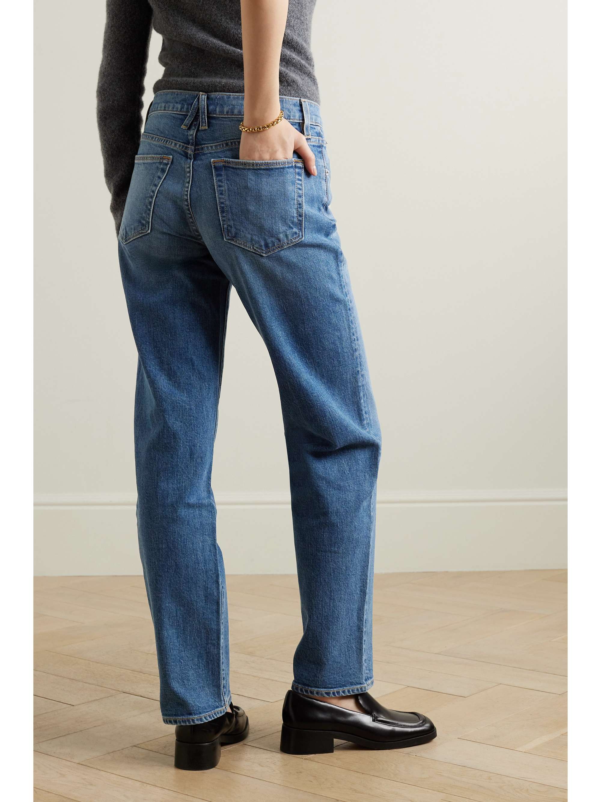 SLVRLAKE Remy organic low-rise straight-leg jeans | NET-A-PORTER