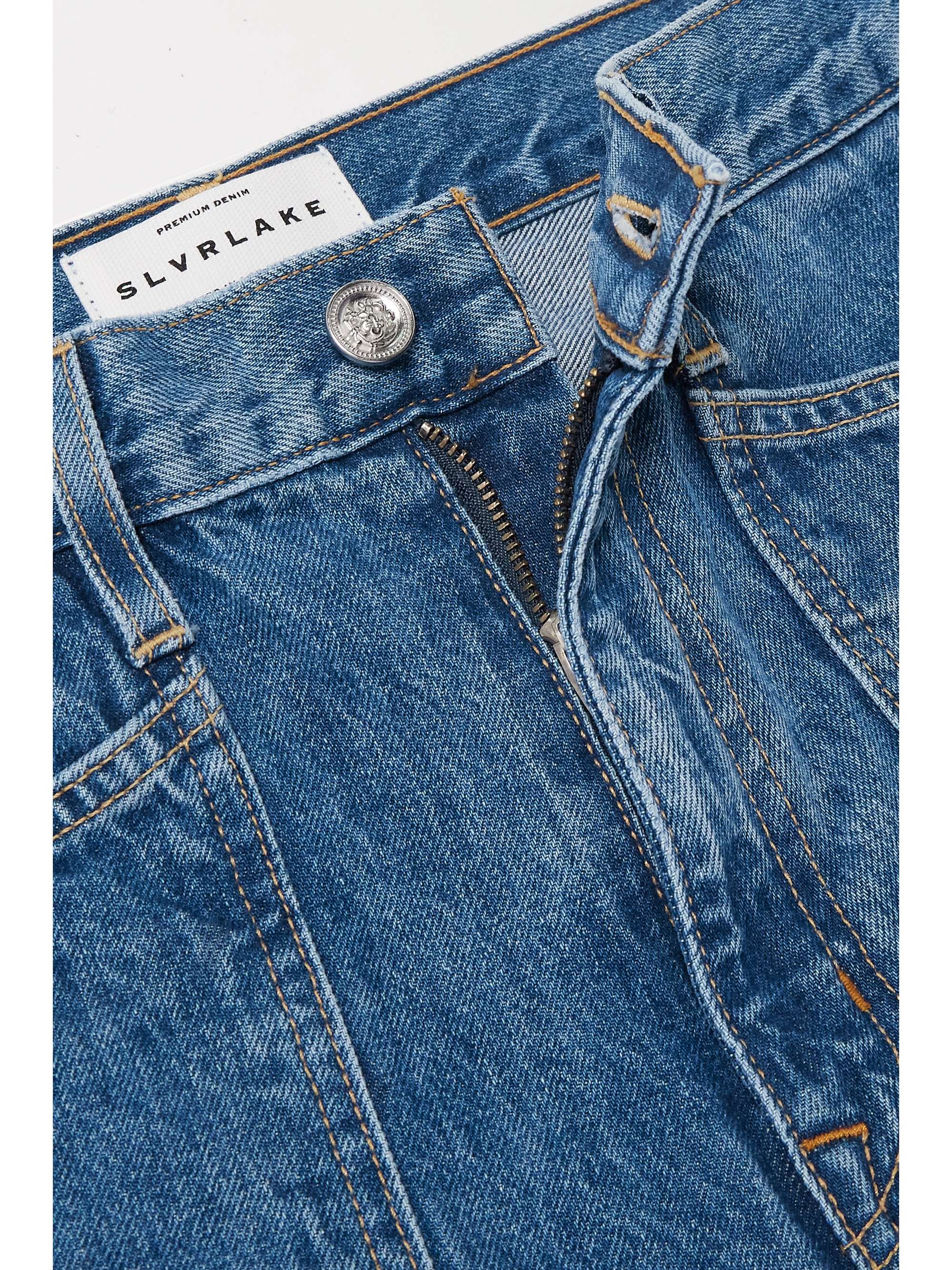 SLVRLAKE Grace organic high-rise wide-leg jeans | NET-A-PORTER