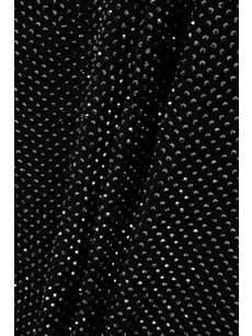 SELF-PORTRAIT Gathered crystal-embellished mesh midi dress | NET-A-PORTER