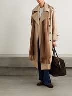 CO Belted double-breasted cotton-blend twill trench coat | NET-A-PORTER