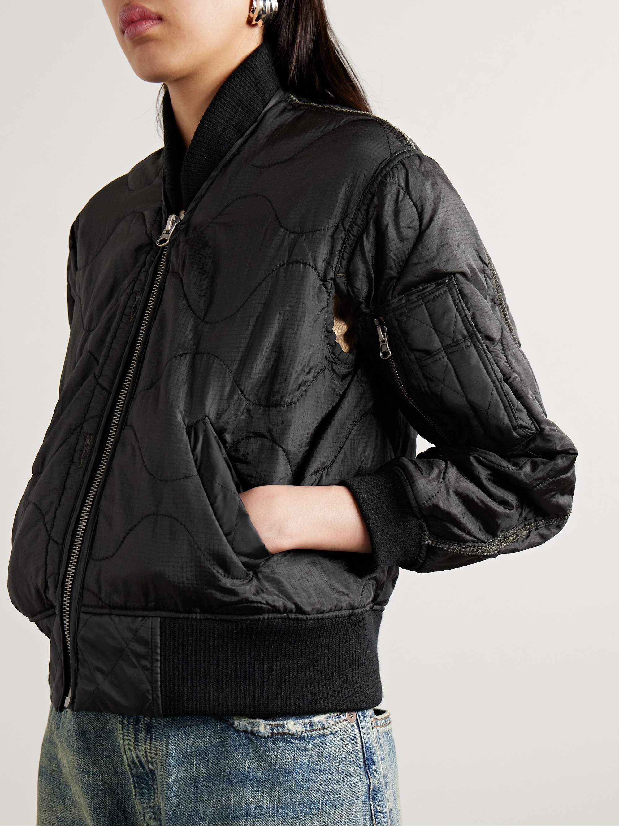 R13 Quilted ripstop bomber jacket | NET-A-PORTER