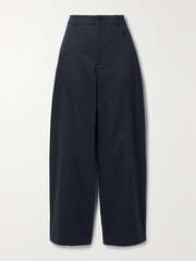 ACNE STUDIOS Cotton-drill straight-leg pants | NET-A-PORTER