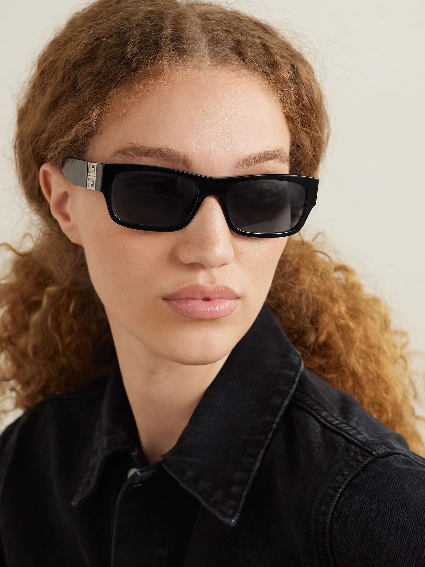GIVENCHY EYEWEAR 4G rectangular-frame acetate sunglasses | NET-A-PORTER