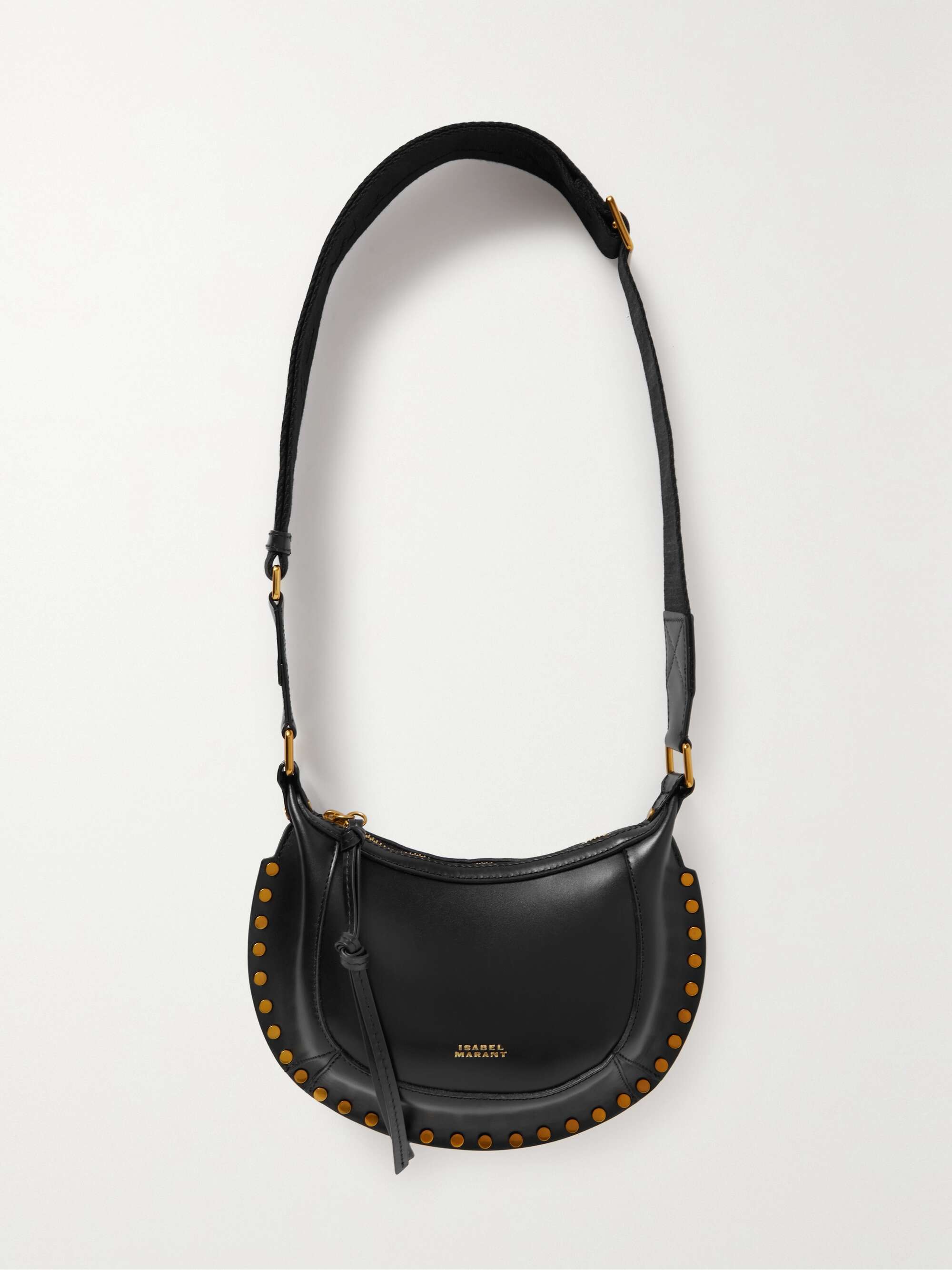 ISABEL MARANT Mini Moon stud-embellished leather shoulder bag | NET-A ...