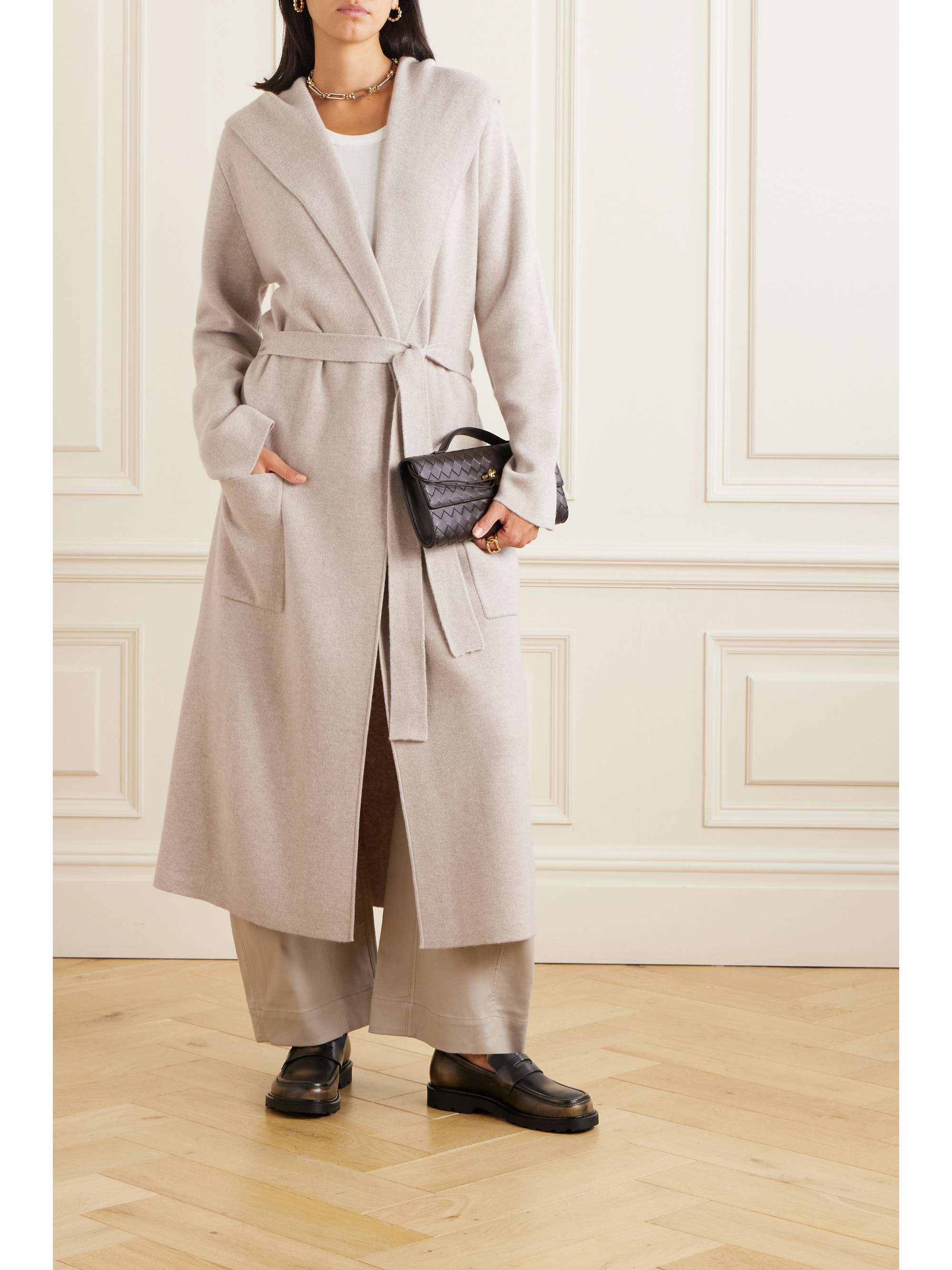 LISA YANG Aiden hooded belted cashmere cardigan | NET-A-PORTER