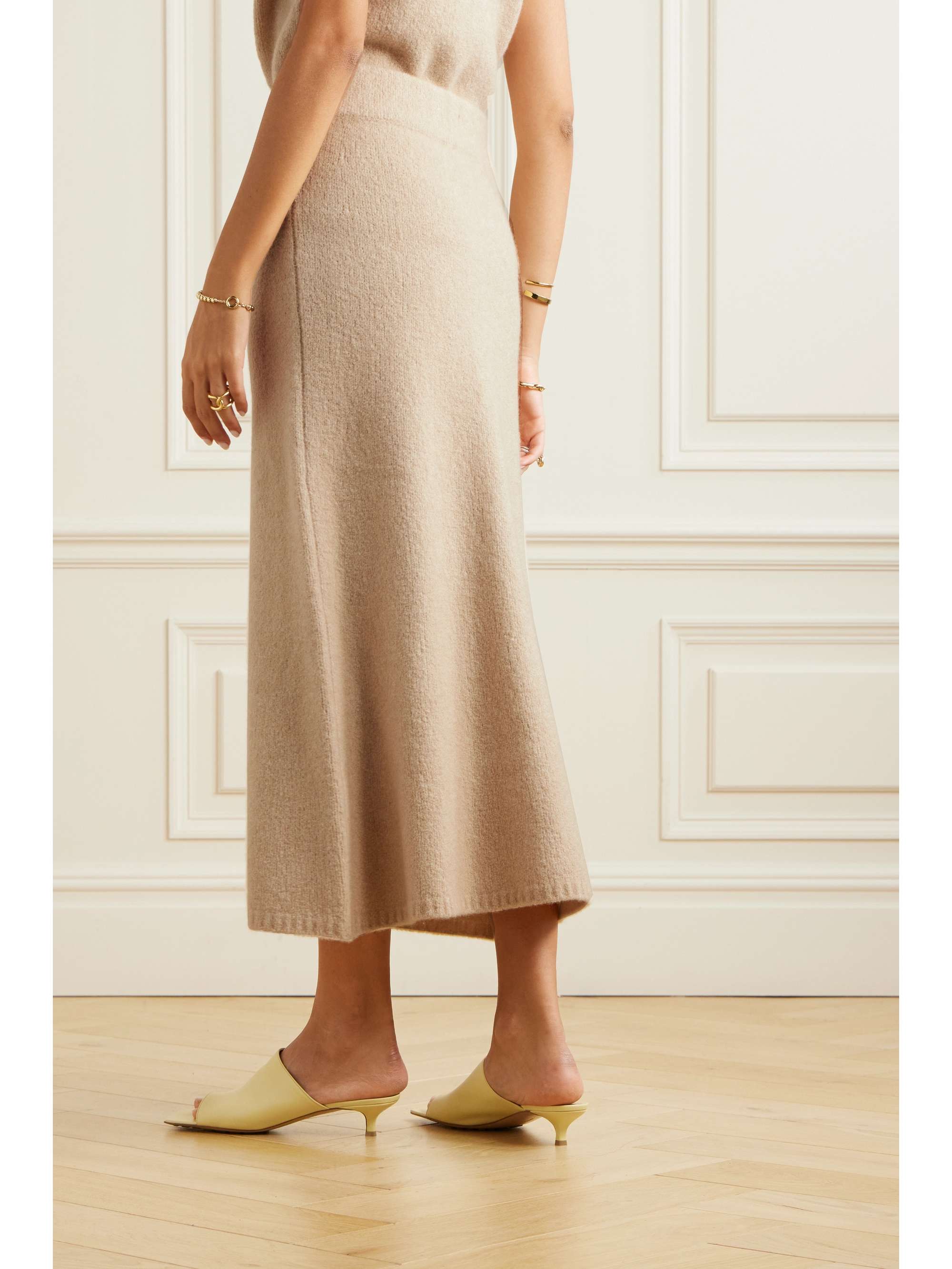 LISA YANG Kael cashmere midi skirt | NET-A-PORTER