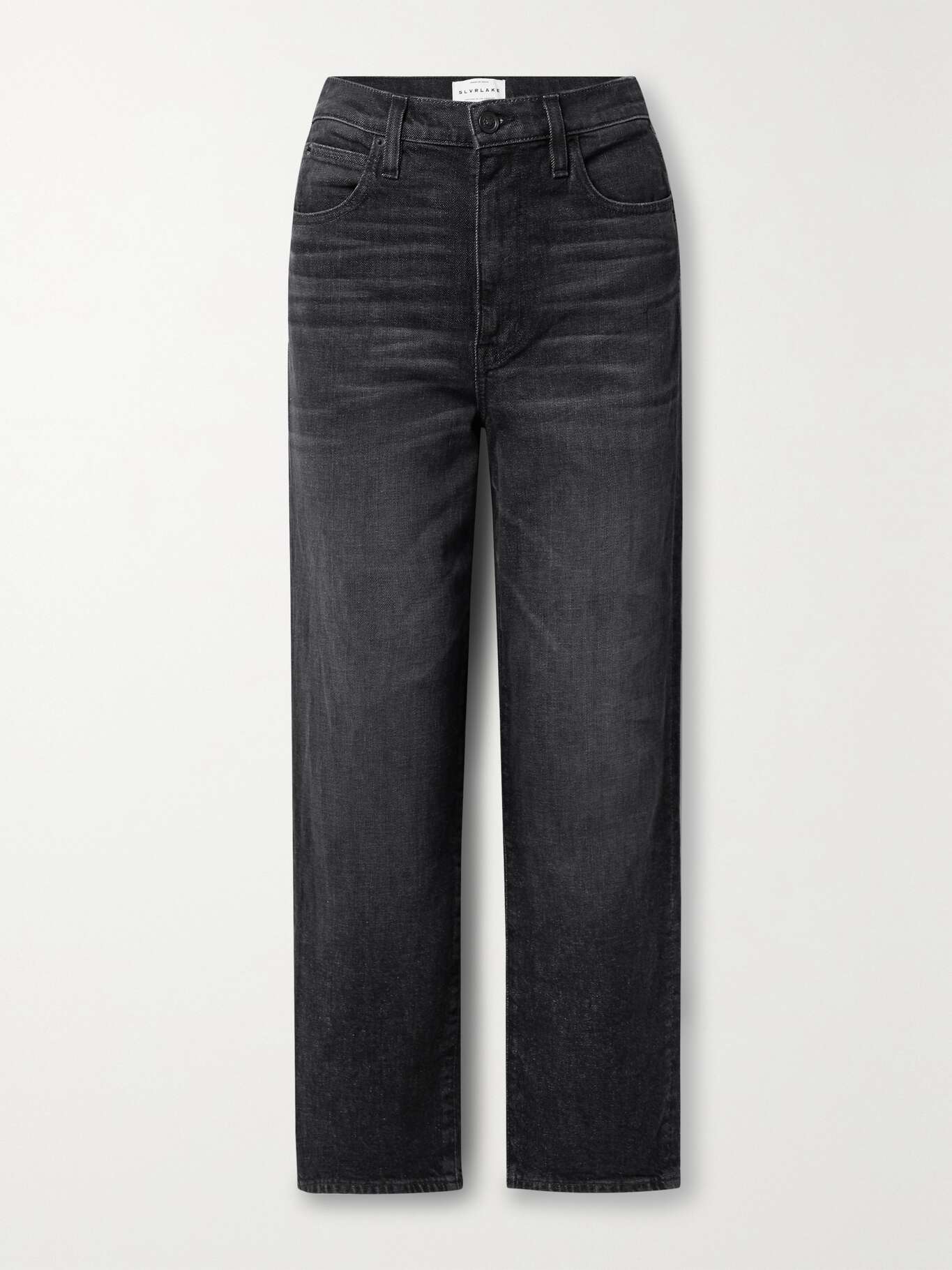 SLVRLAKE + NET SUSTAIN London cropped high-rise straight-leg organic ...