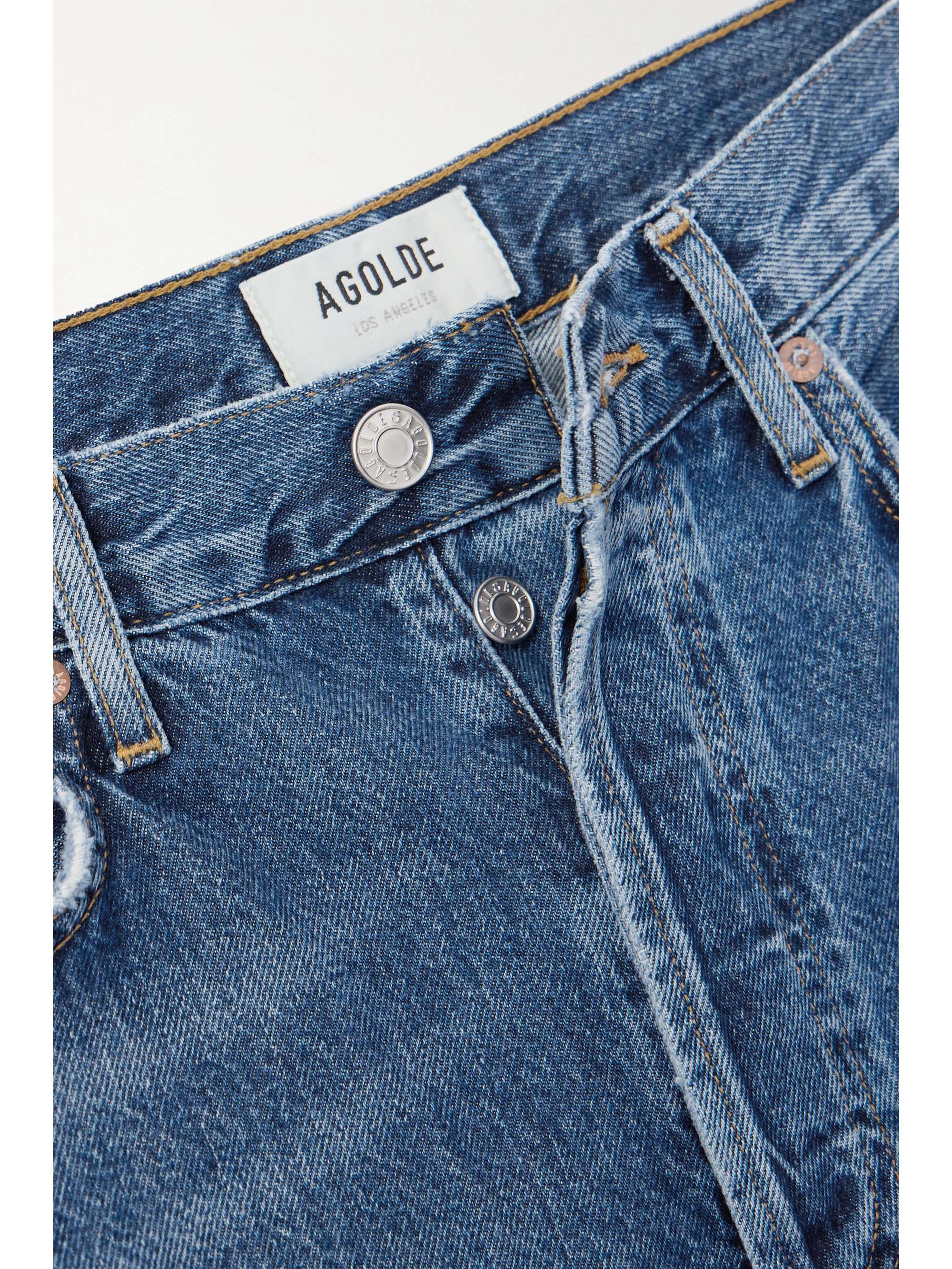 AGOLDE + NET SUSTAIN 90's Pinch Waist Long high-rise straight-leg ...