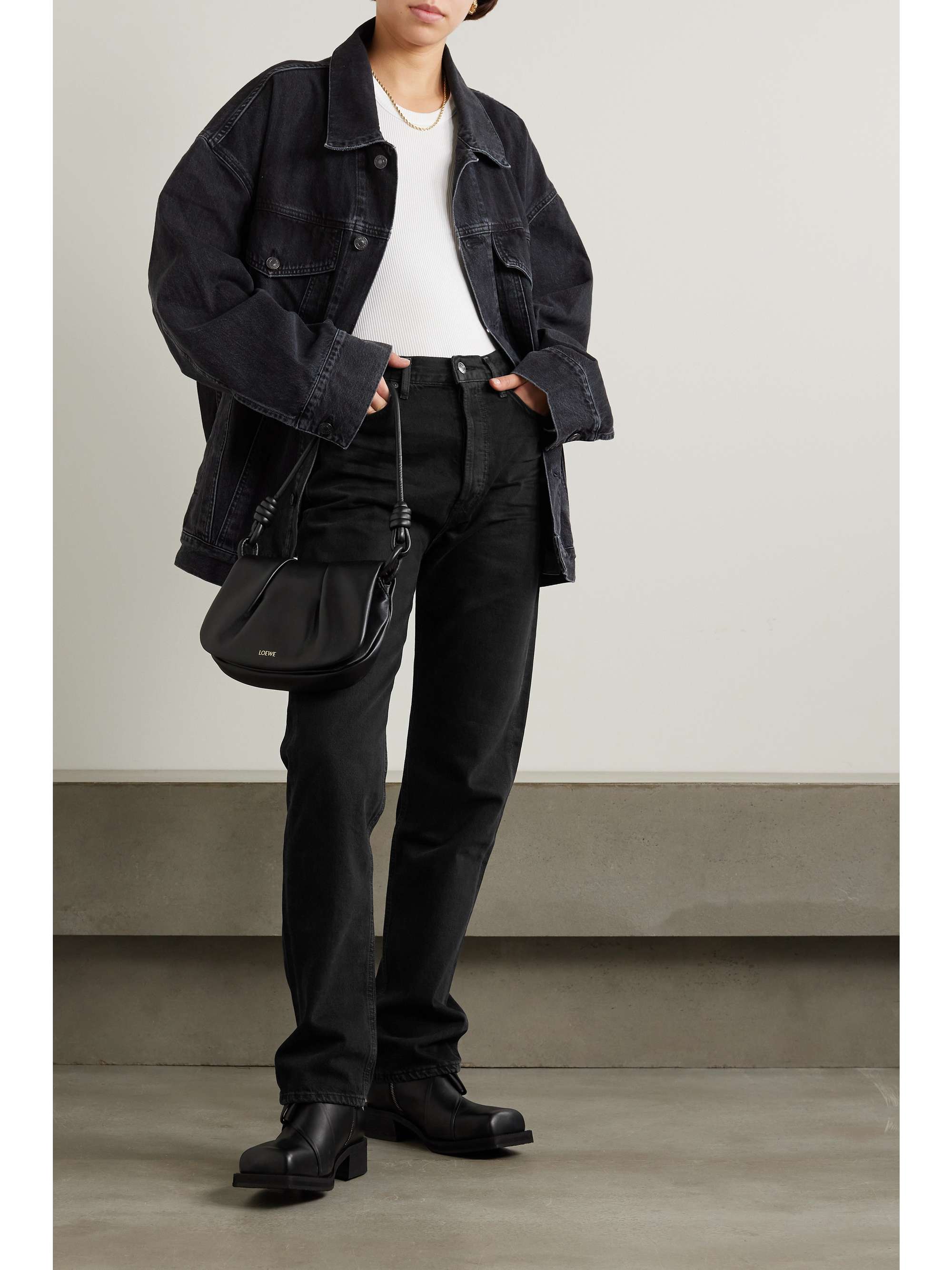 AGOLDE + NET SUSTAIN '90s Pinch Waist Long high-rise straight-leg ...