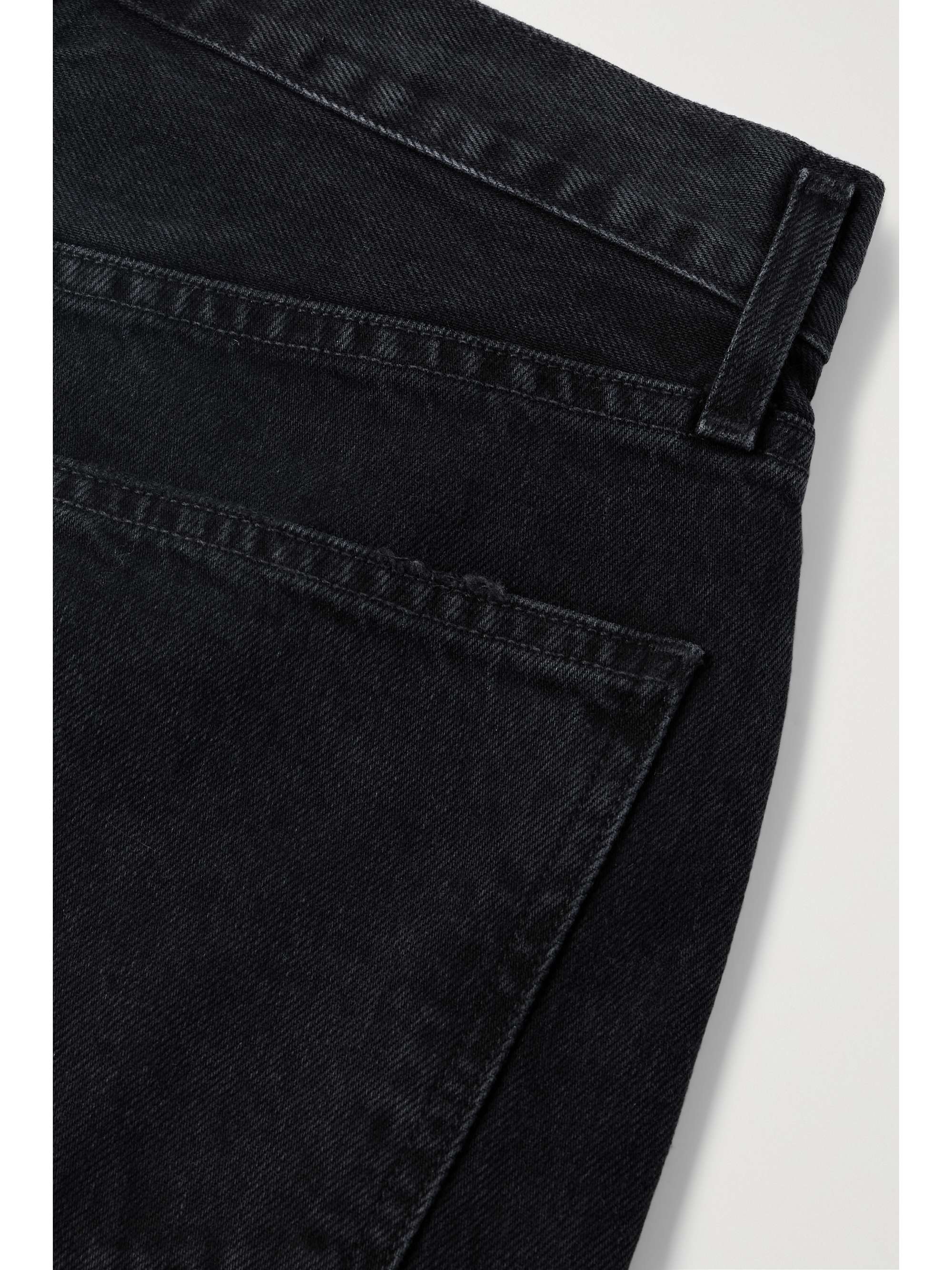 AGOLDE + NET SUSTAIN Ryder recycled leather-paneled high-rise straight ...