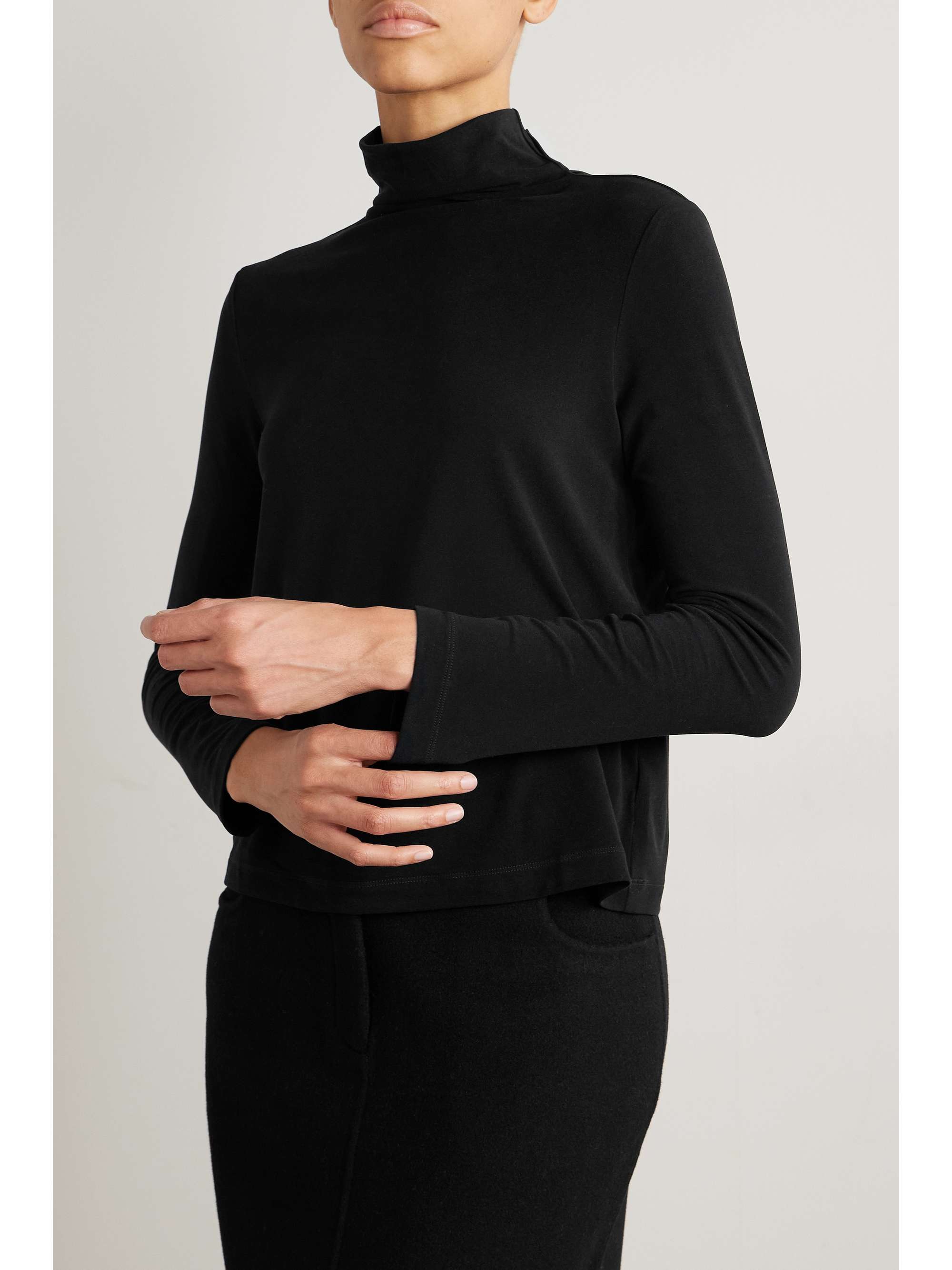 JAMES PERSE Jersey turtleneck top | NET-A-PORTER