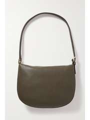 Dark green Tondo small leather shoulder bag | SAVETTE | NET-A-PORTER