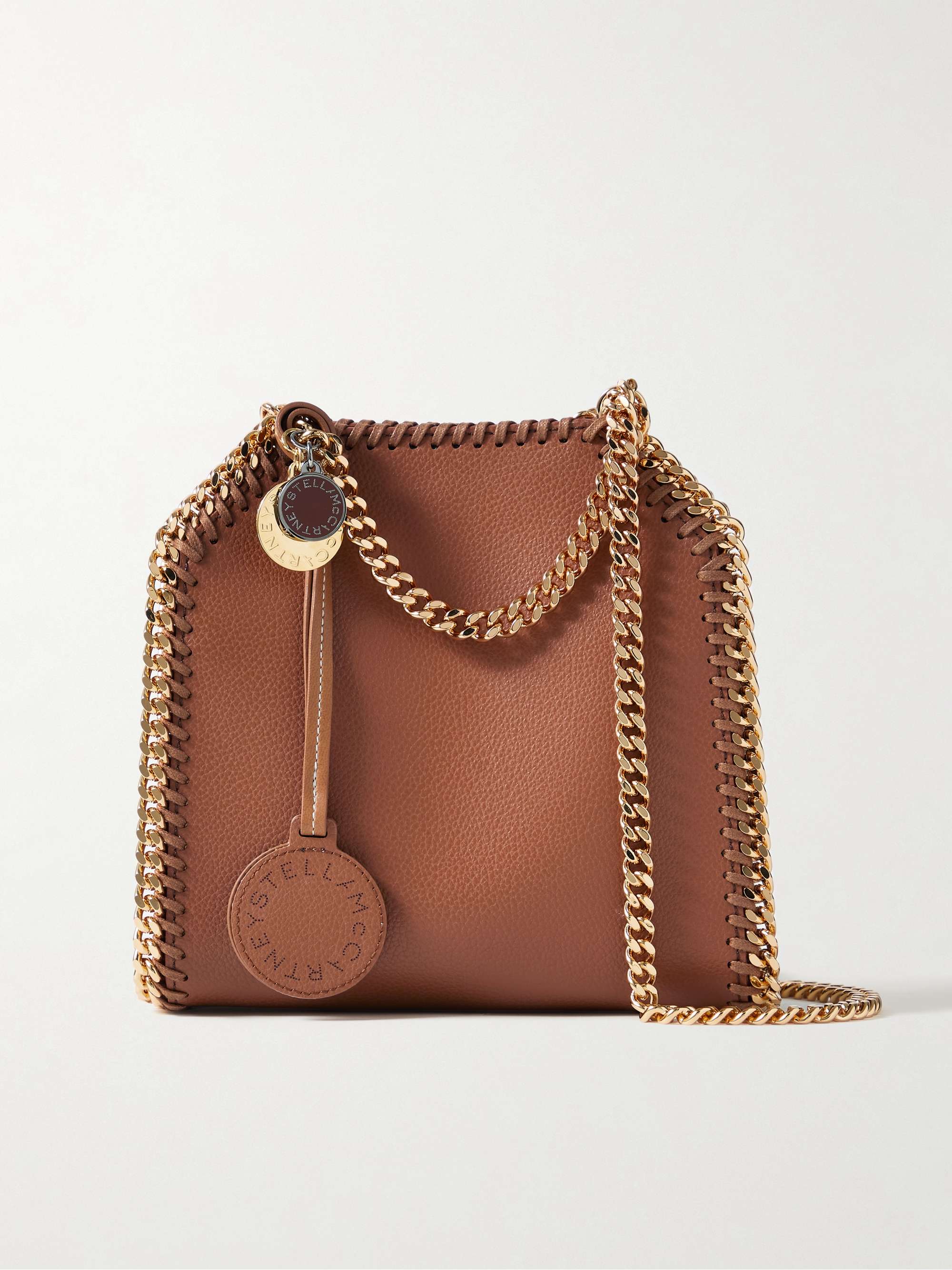 STELLA MCCARTNEY + NET SUSTAIN Falabella mini vegetarian textured ...