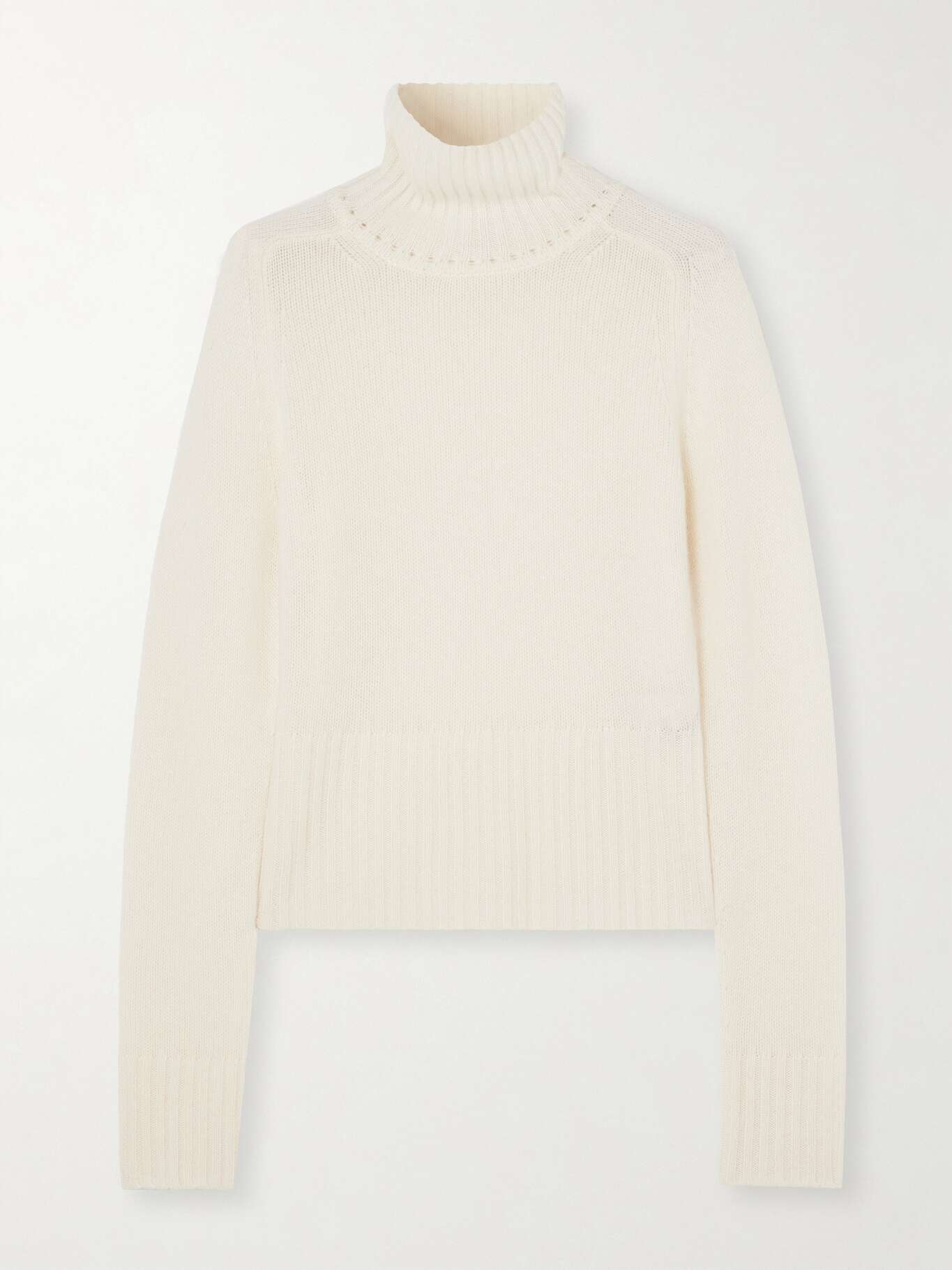 Ivory Cashmere turtleneck sweater | JOSEPH | NET-A-PORTER