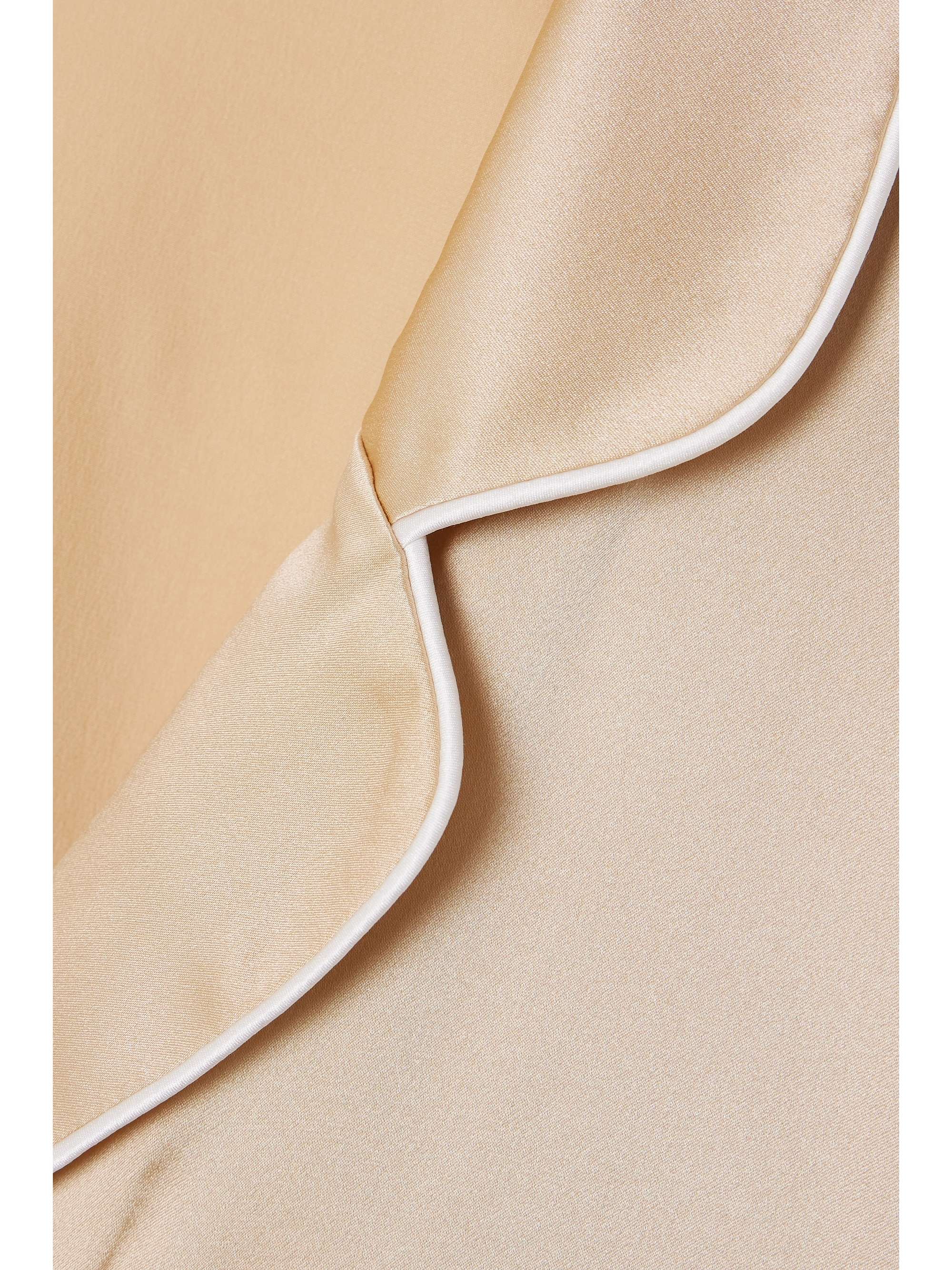 OLIVIA VON HALLE Coco silk-satin pajama set | NET-A-PORTER