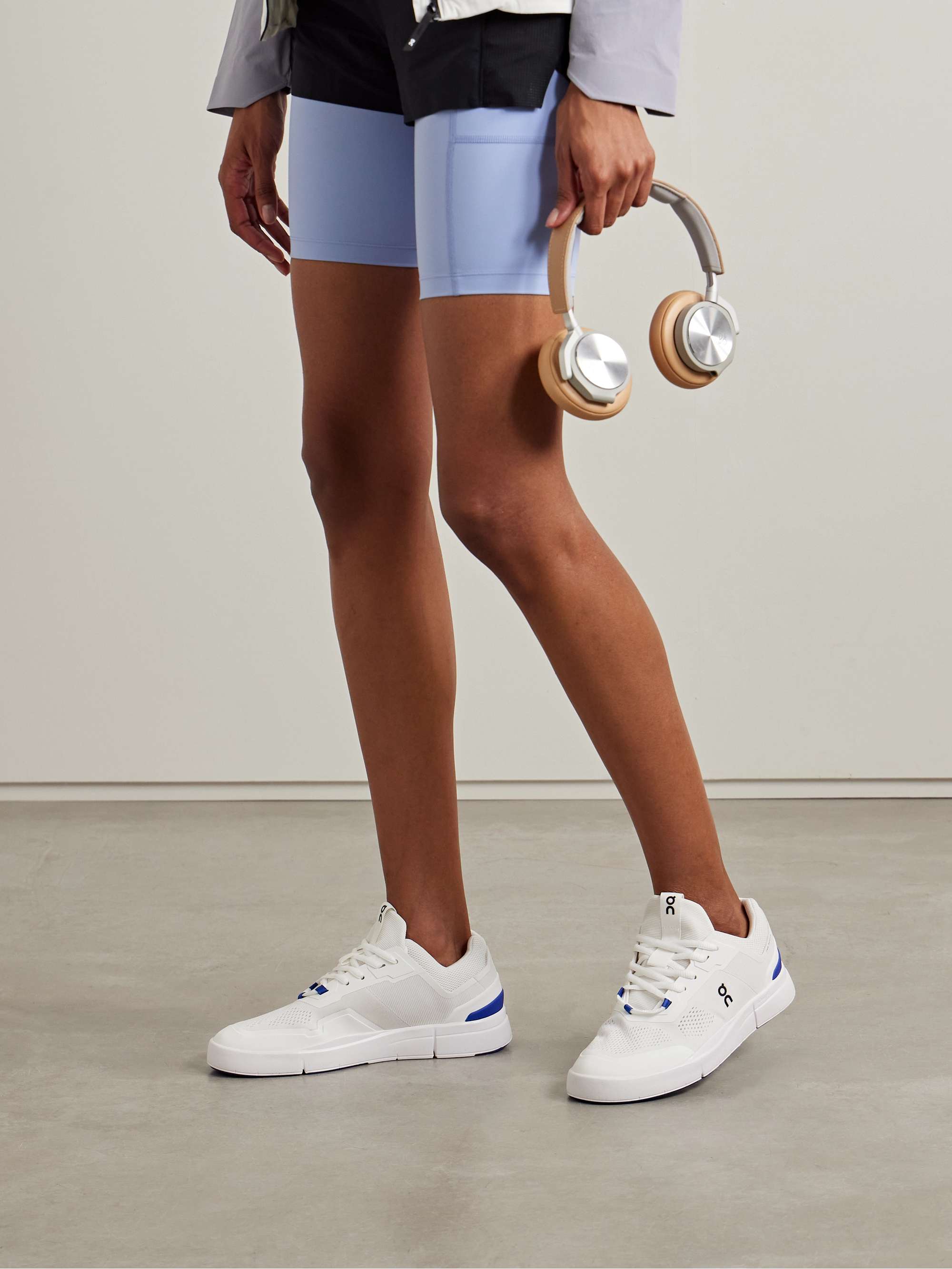 ON The Roger Spin rubber-trimmed layered mesh sneakers | NET-A-PORTER
