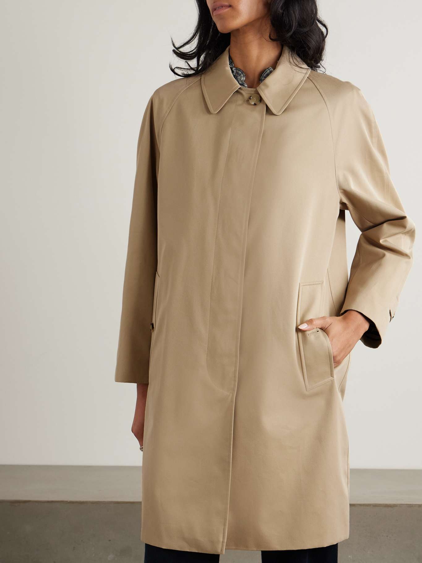 BURBERRY Camden organic cotton-gabardine coat | NET-A-PORTER