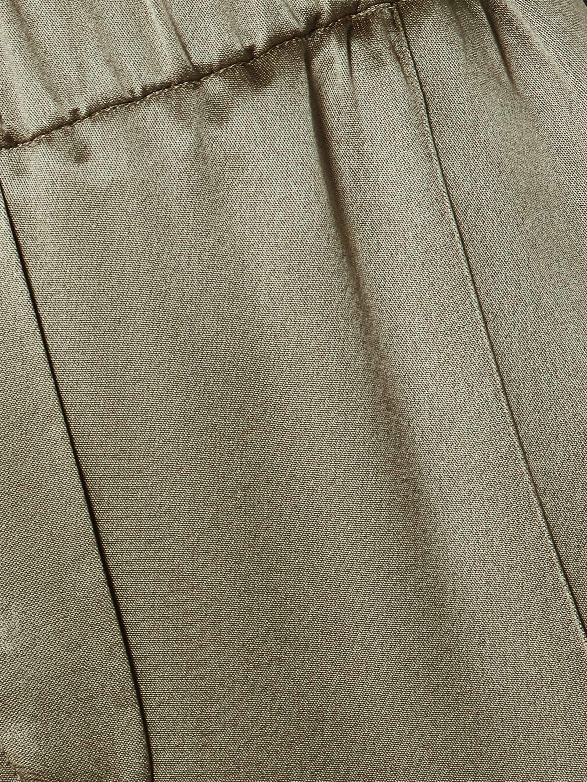 LOEWE Silk-satin straight-leg pants | NET-A-PORTER