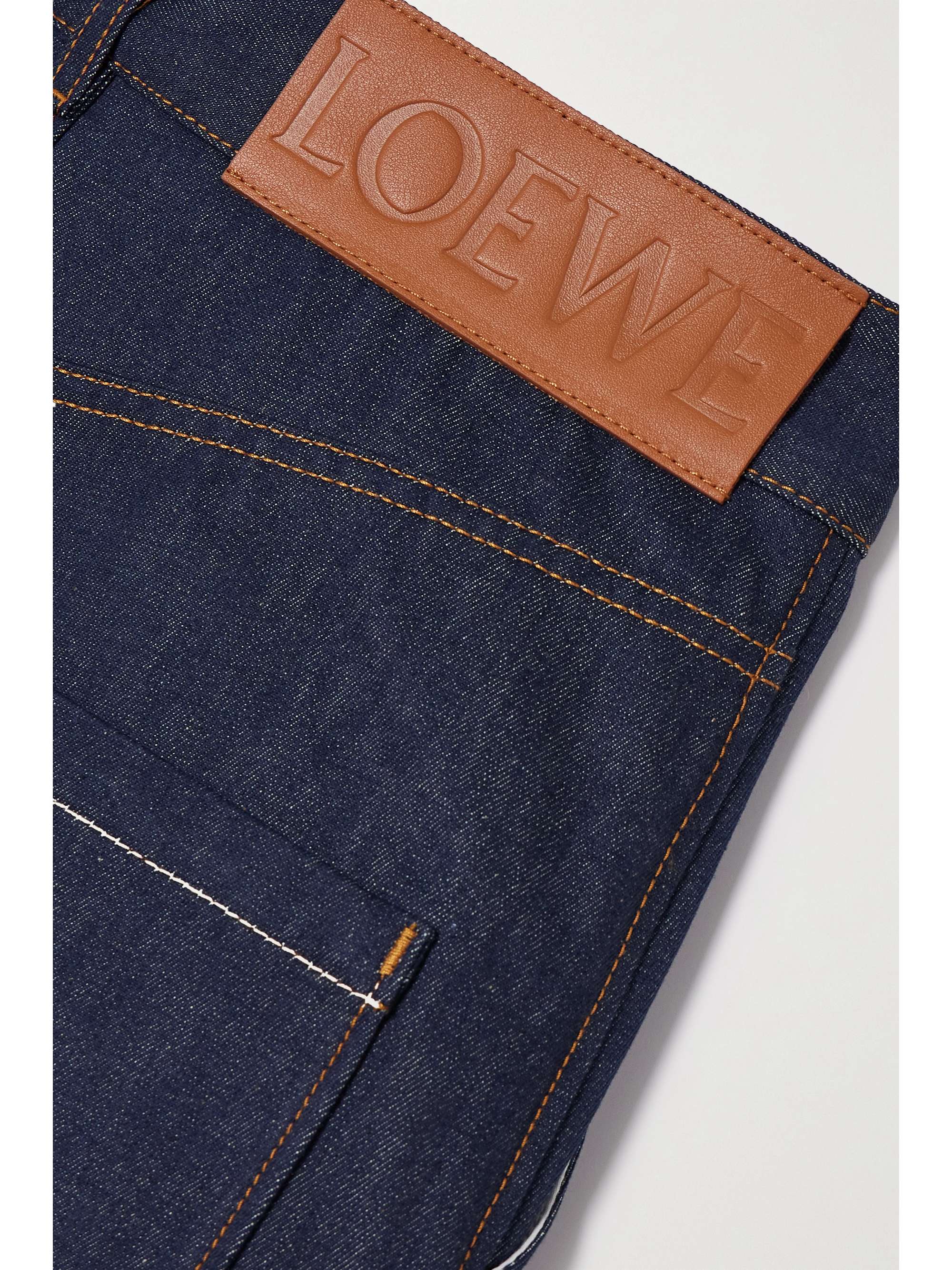 LOEWE Anagram cutout high-rise straight-leg jeans | NET-A-PORTER