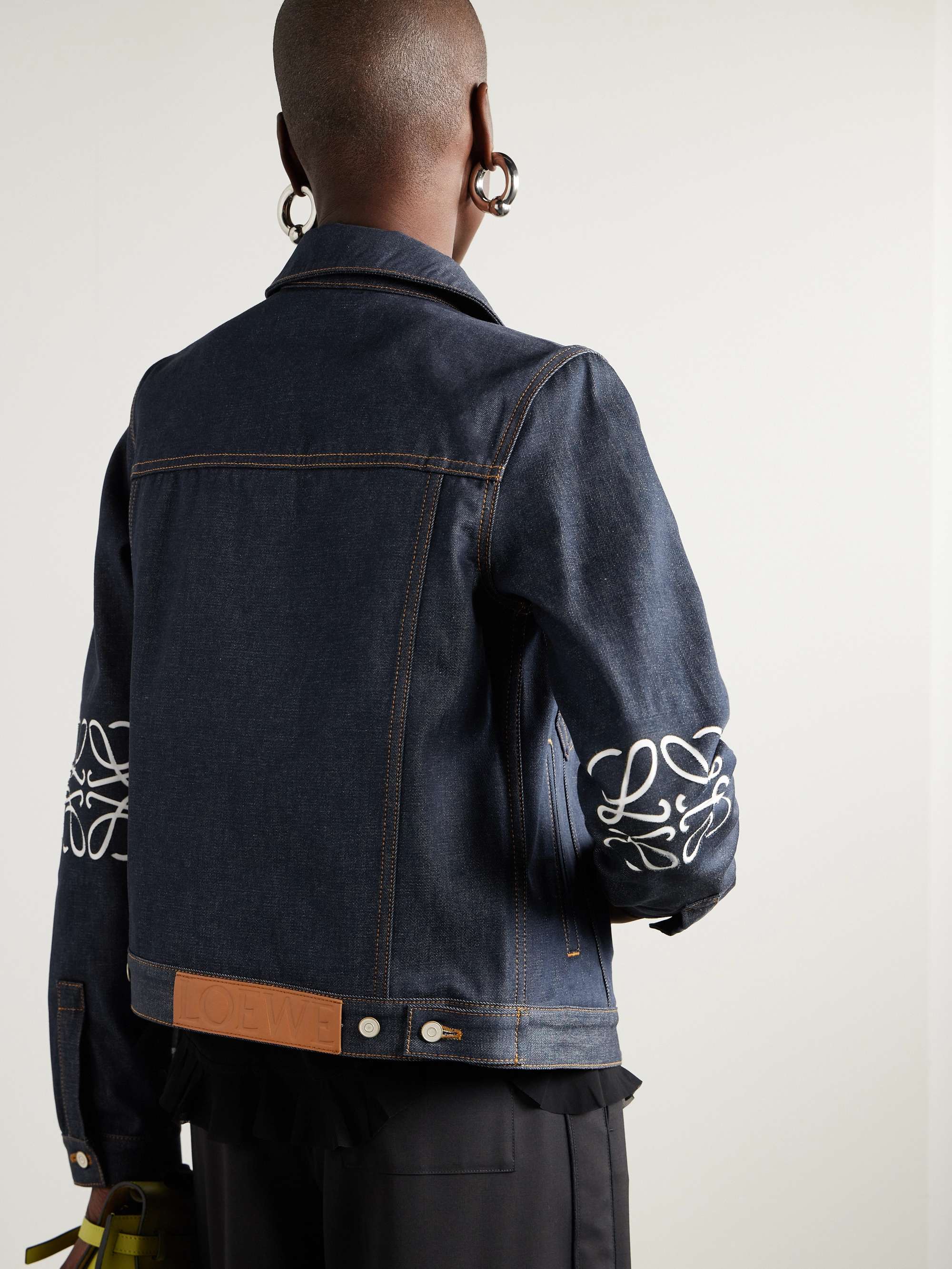 Anagram appliquéd denim jacket LOEWE pour femme | NET-A-PORTER