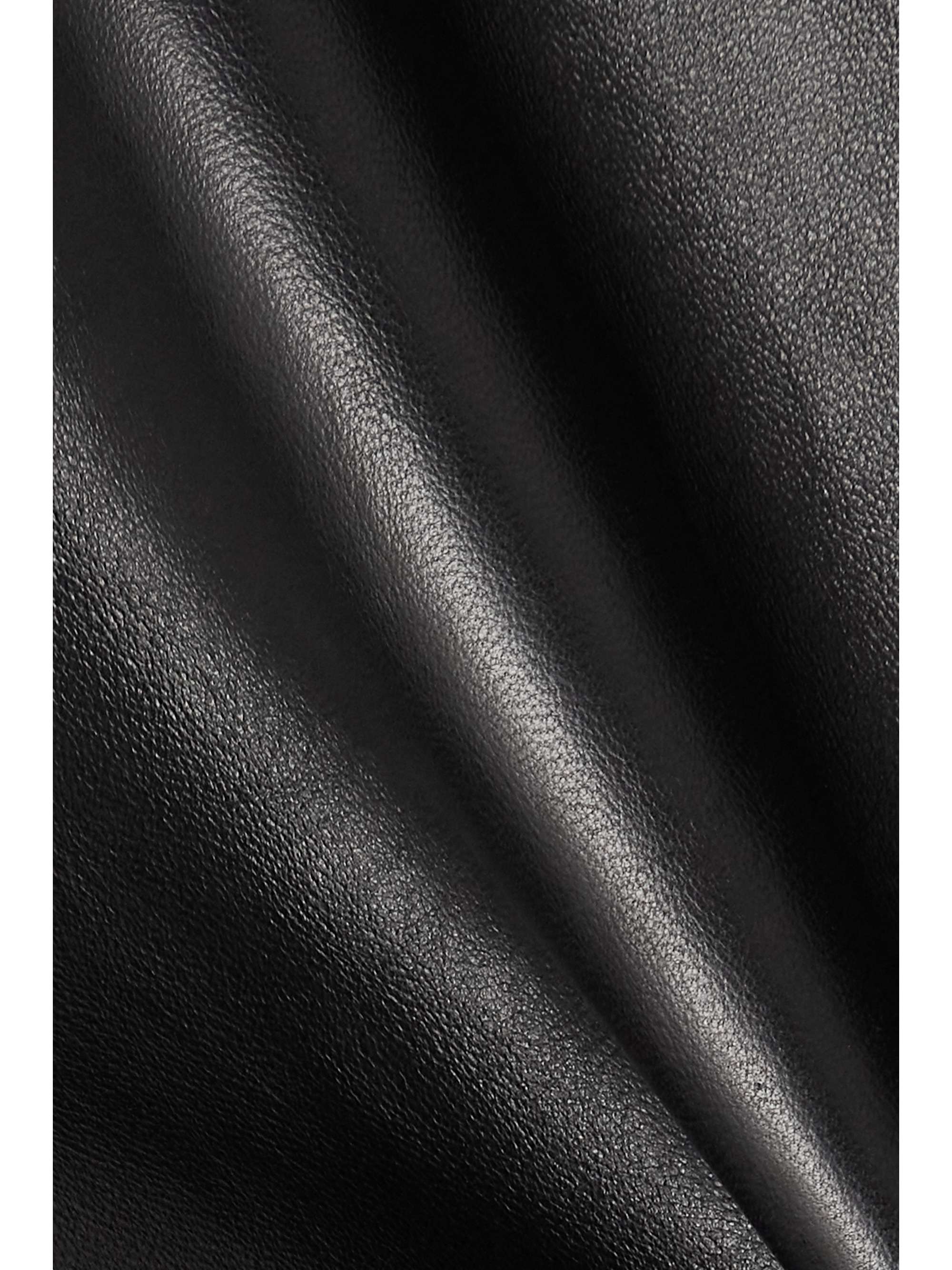 MAGDA BUTRYM Belted convertible shearling-trimmed leather coat | NET-A-PORTER