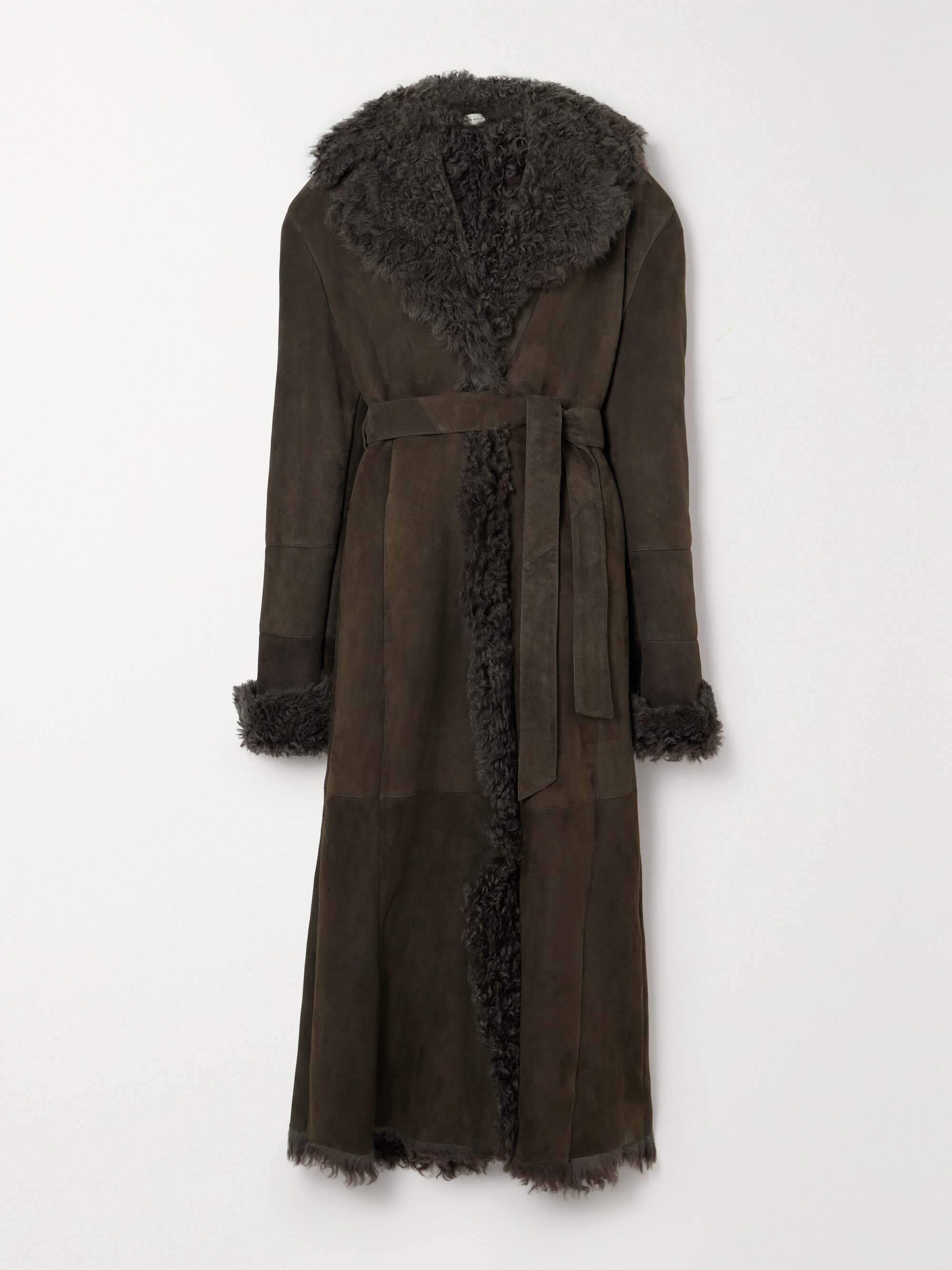 MAGDA BUTRYM Belted shearling coat | NET-A-PORTER
