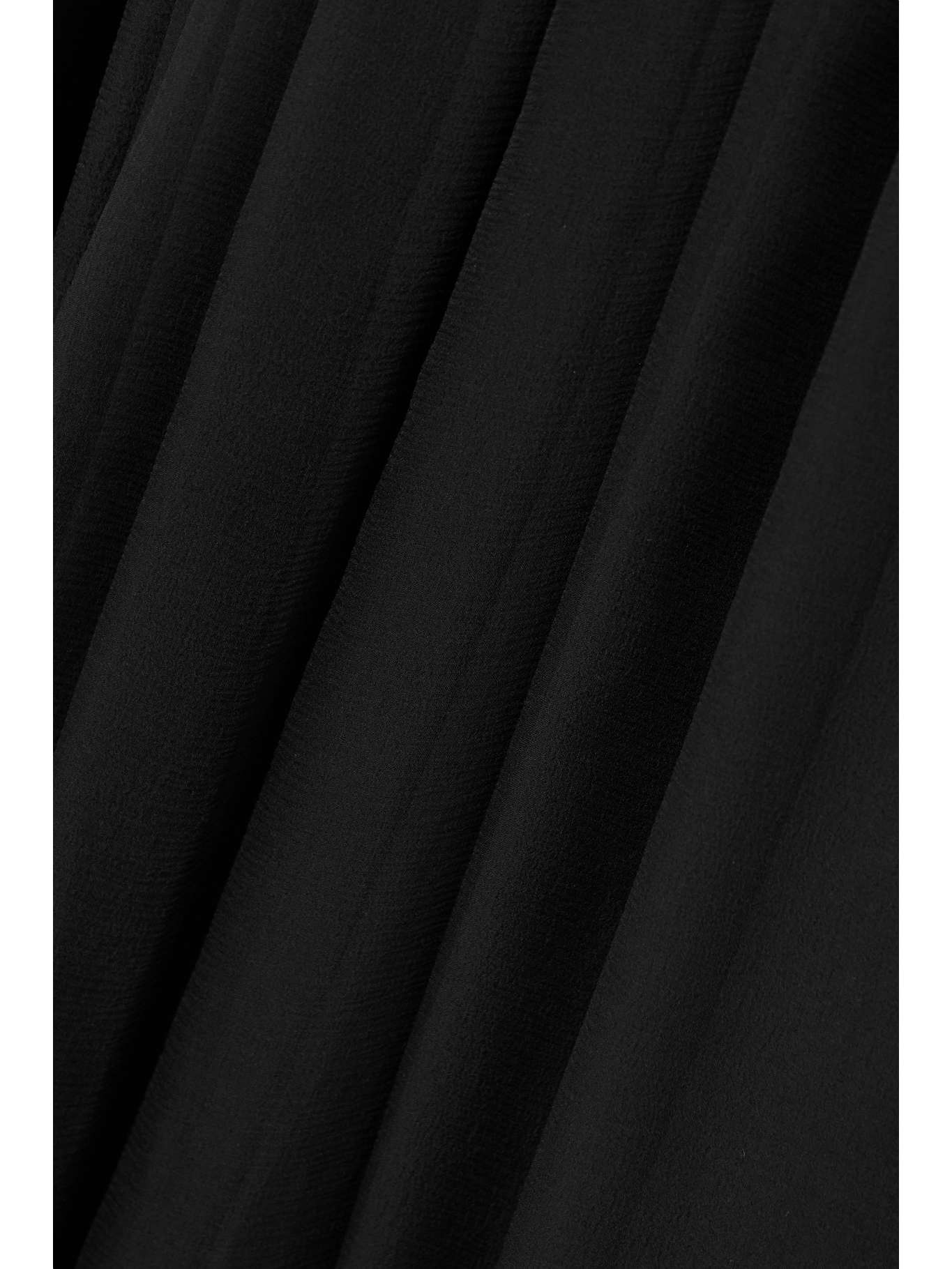 CHLOÉ Velvet and pleated silk-chiffon maxi dress | NET-A-PORTER