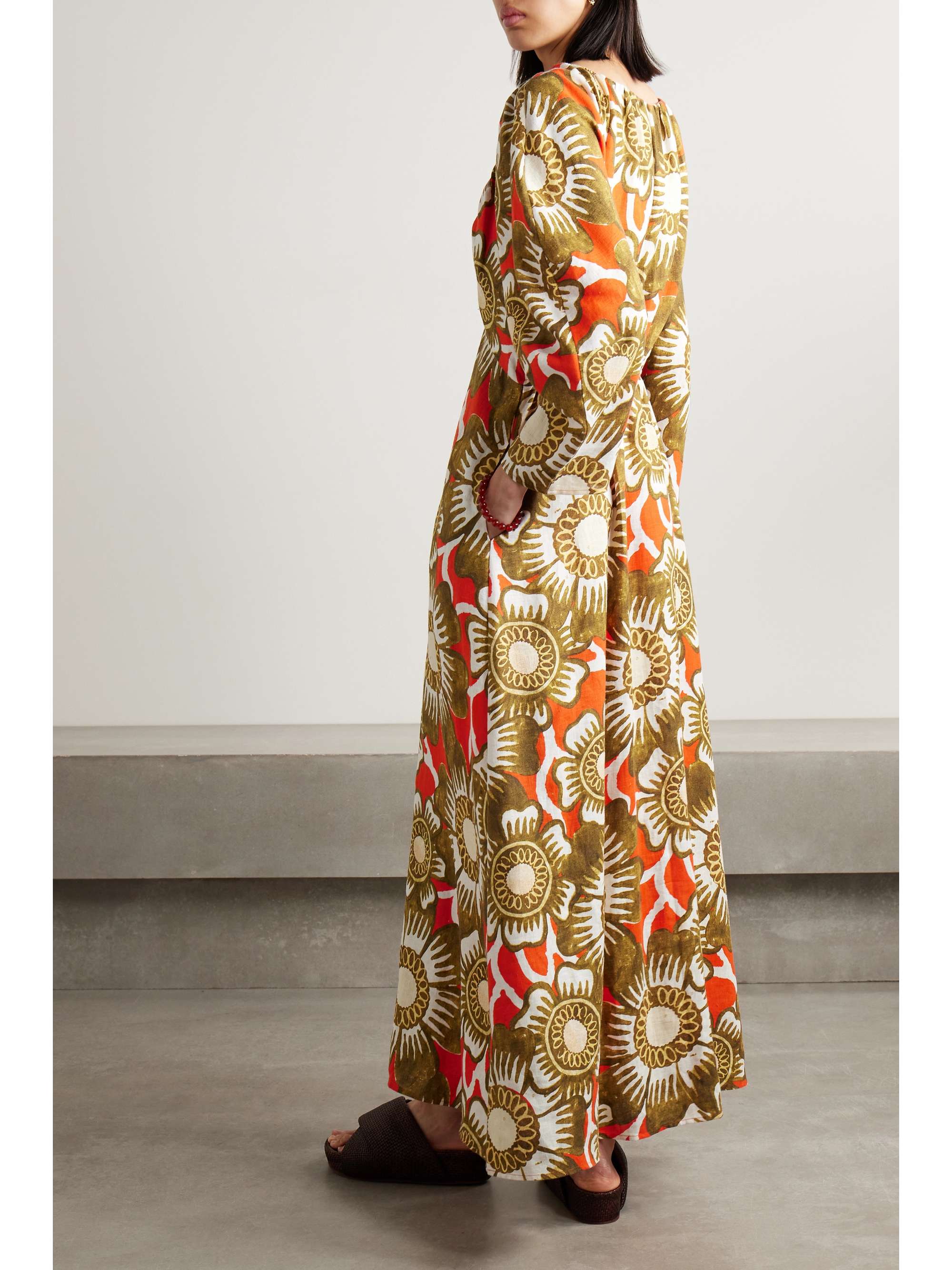 MARA HOFFMAN + NET SUSTAIN Ophelia floral-print hemp maxi dress | NET-A ...