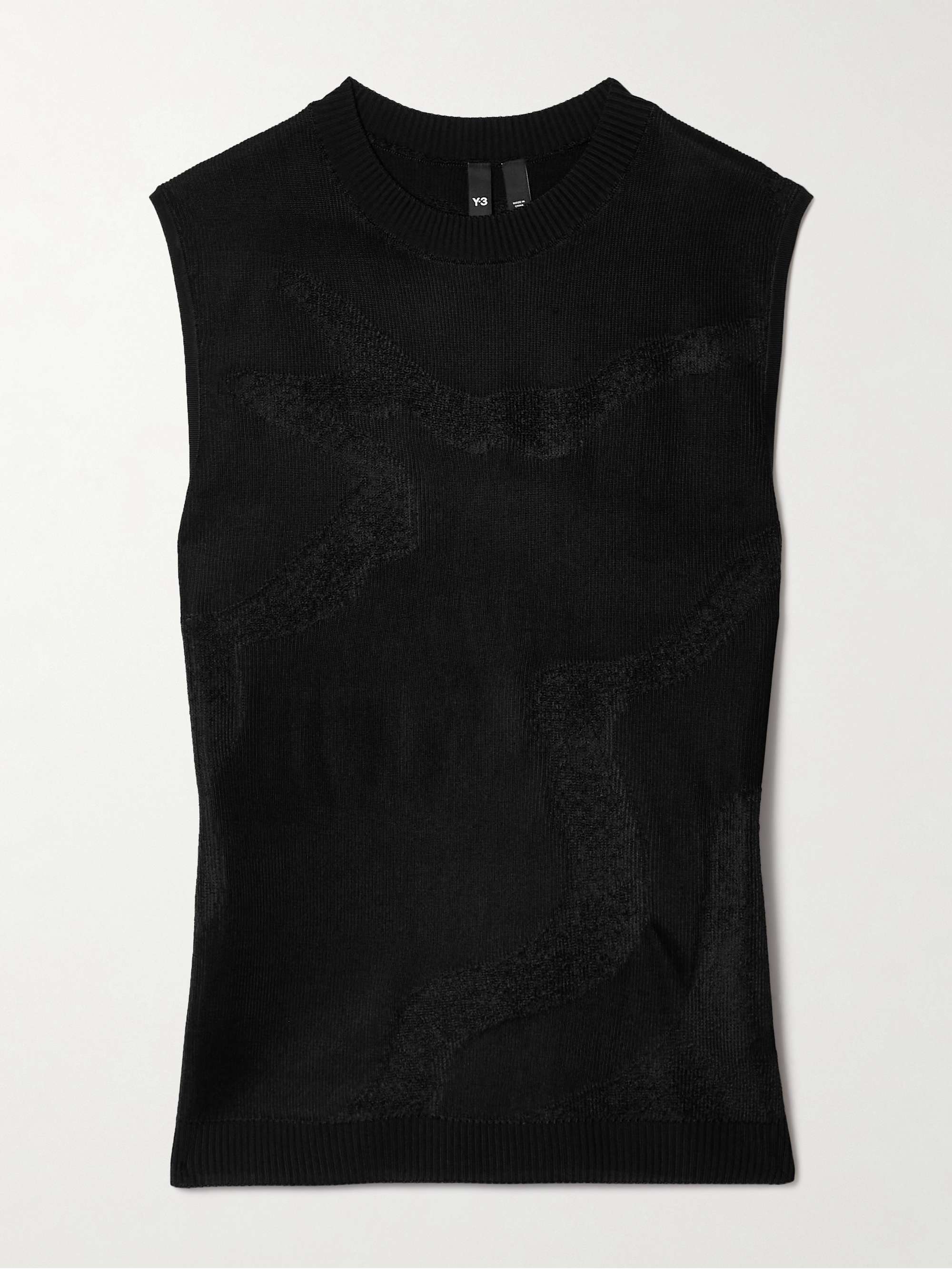 ADIDAS ORIGINALS Jacquard-knit vest | NET-A-PORTER