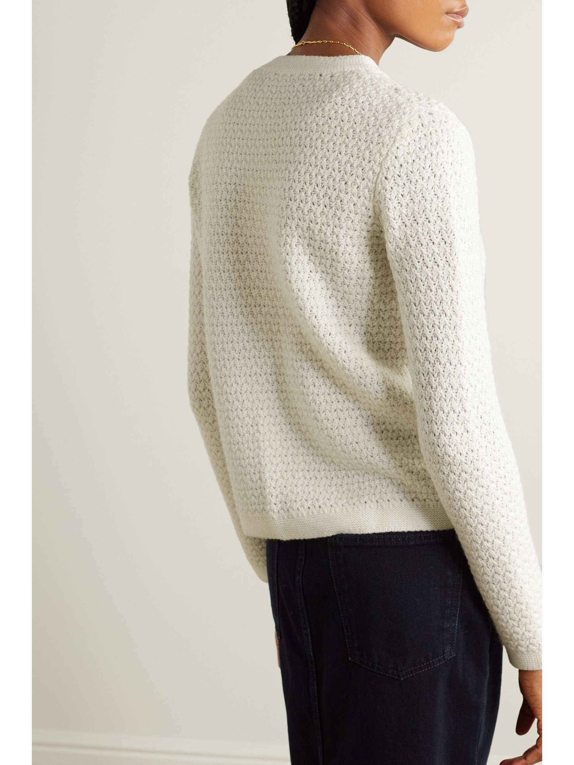 ARCH4 + NET SUSTAIN Tulip crocheted cashmere cardigan | NET-A-PORTER