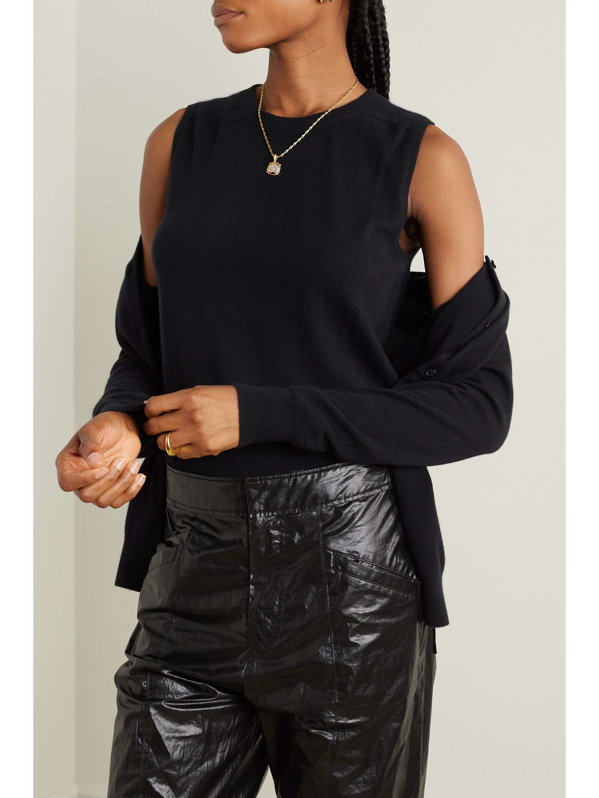 ARCH4 + NET SUSTAIN organic cashmere tank and cardigan set | NET-A-PORTER