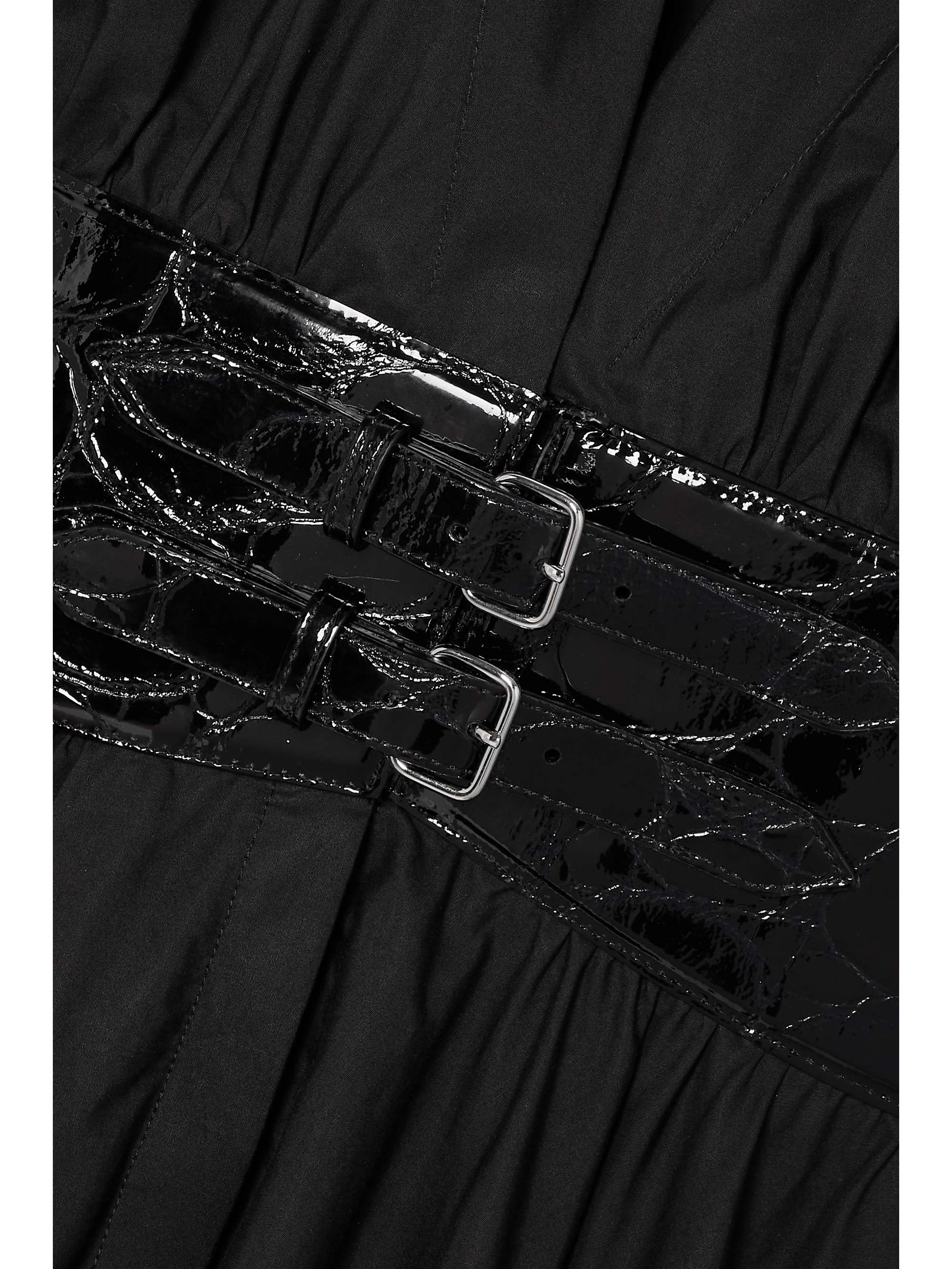 ALAÏA Archetypes belted cotton midi dress | NET-A-PORTER