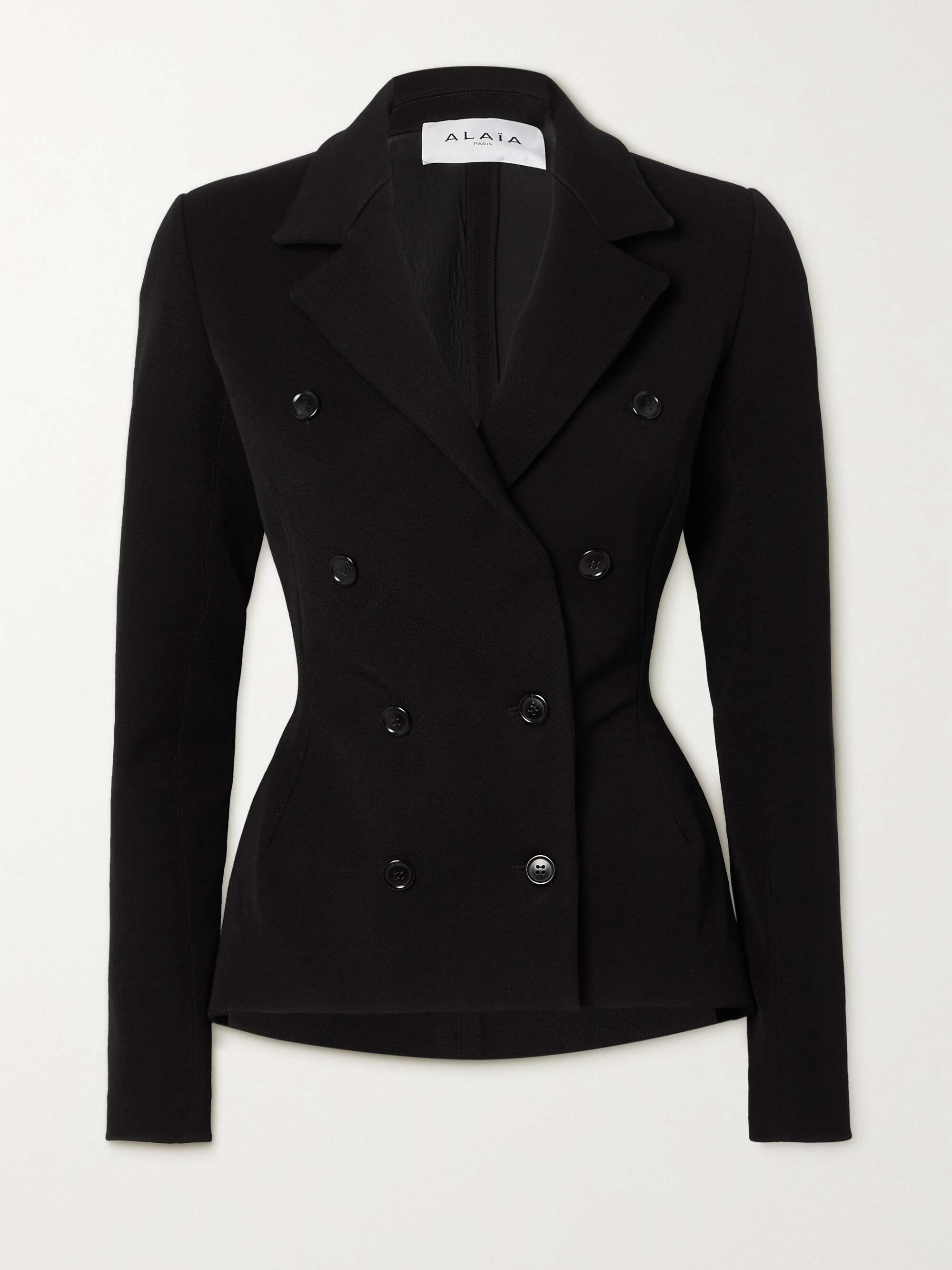 ALAÏA Archetypes double-breasted stretch-gabardine jacket | NET-A-PORTER