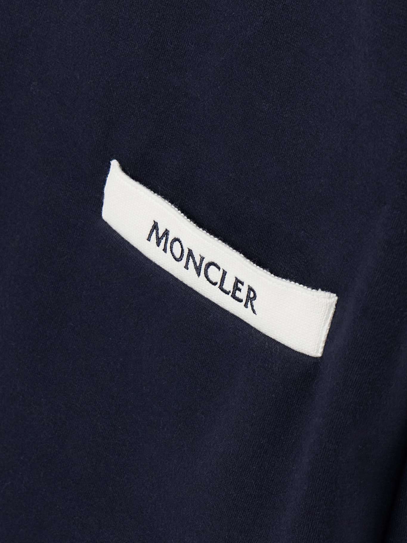 MONCLER Cotton-blend jersey mini dress | NET-A-PORTER