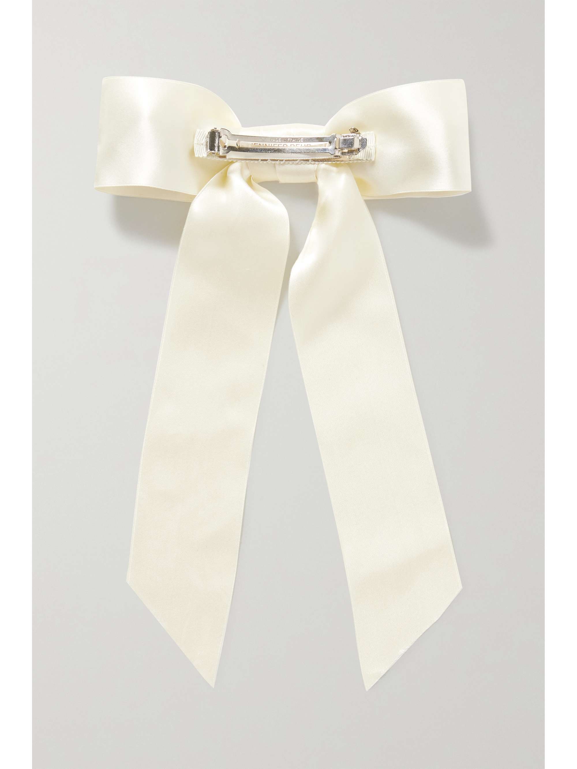 JENNIFER BEHR Virginia silk-satin bow hair clip | NET-A-PORTER