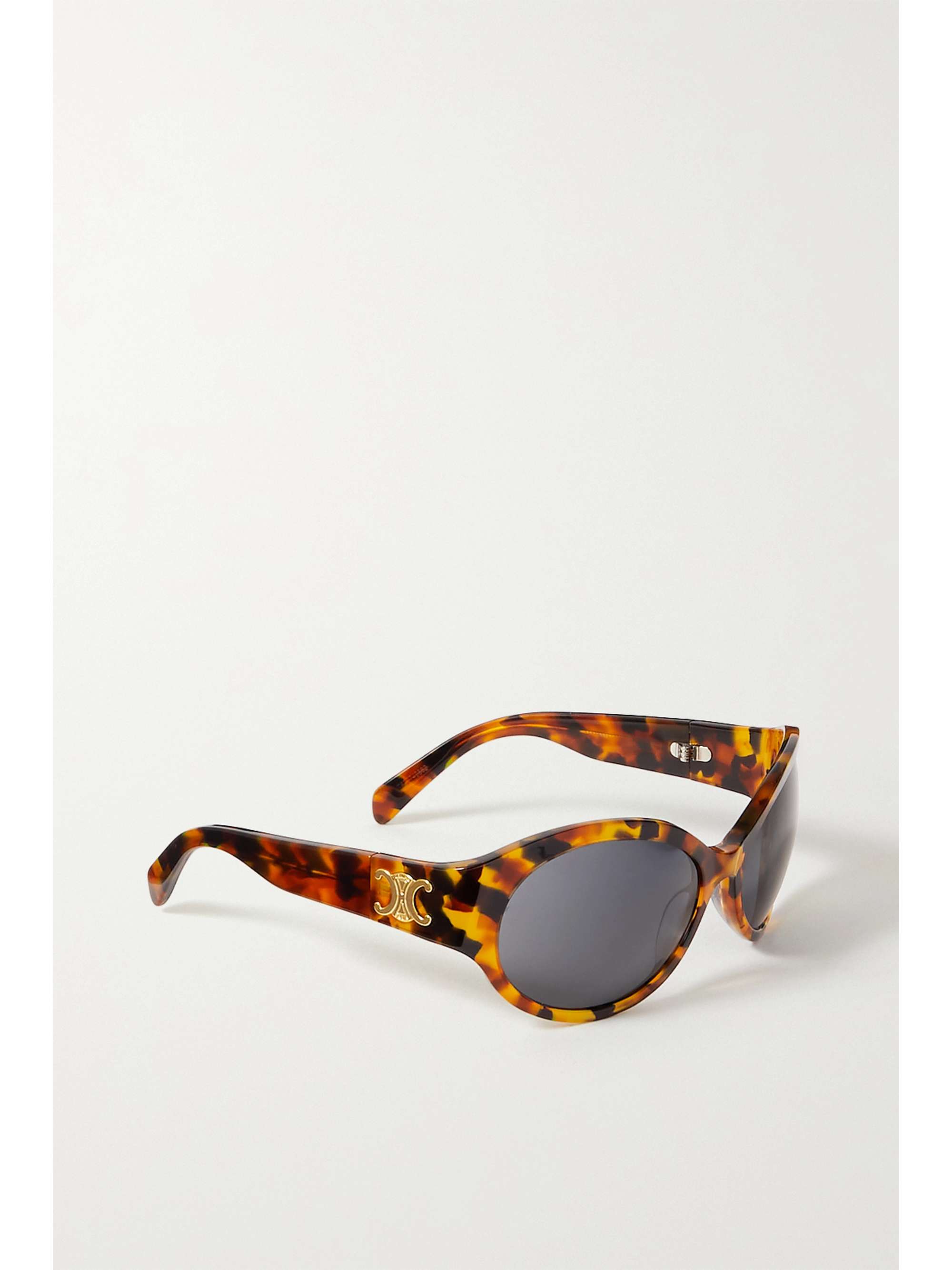 CELINE EYEWEAR Triomphe oversized round-frame acetate sunglasses | NET-A-PORTER