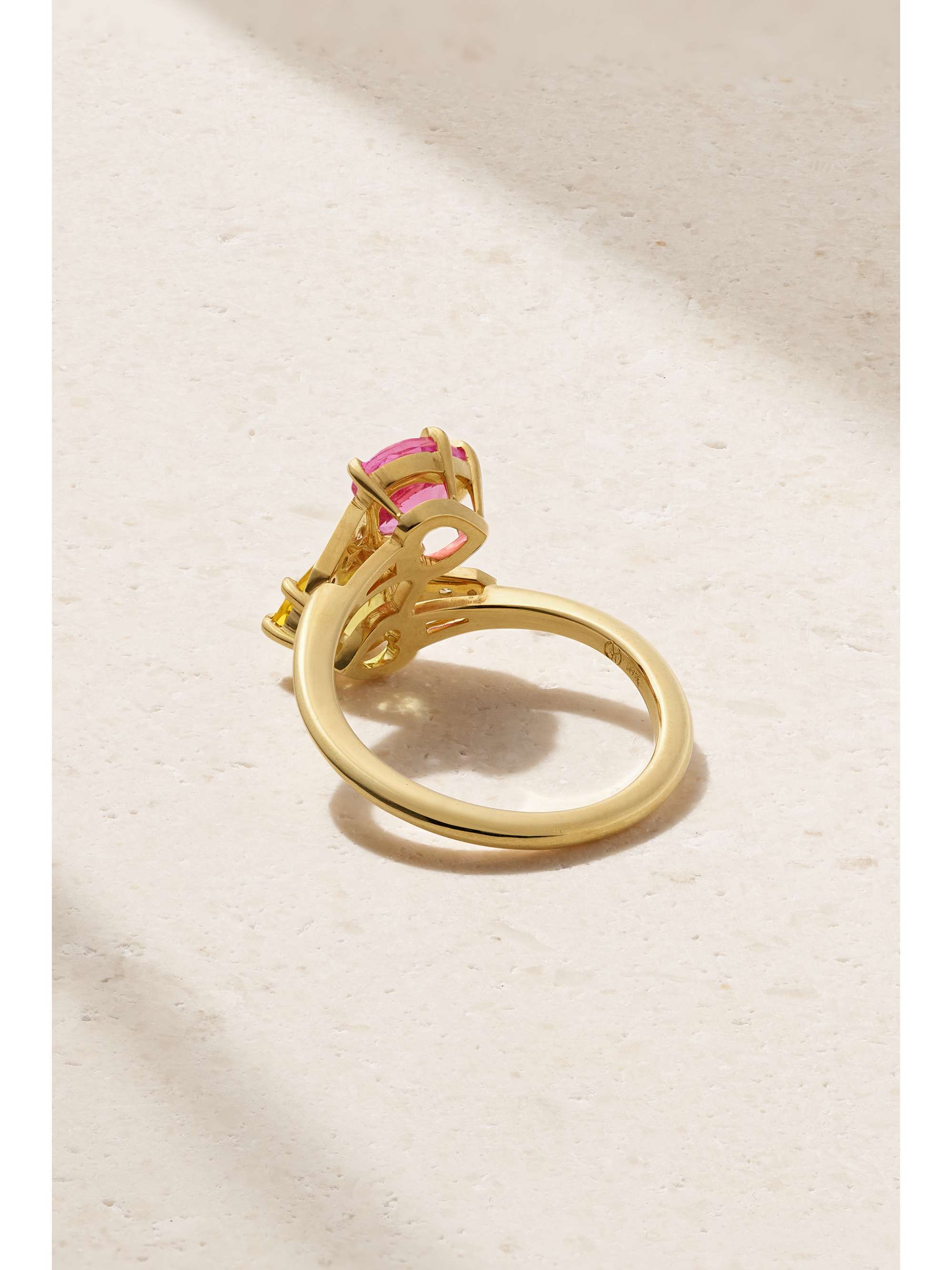 BAYCO 18-karat gold, sapphire and diamond ring | NET-A-PORTER
