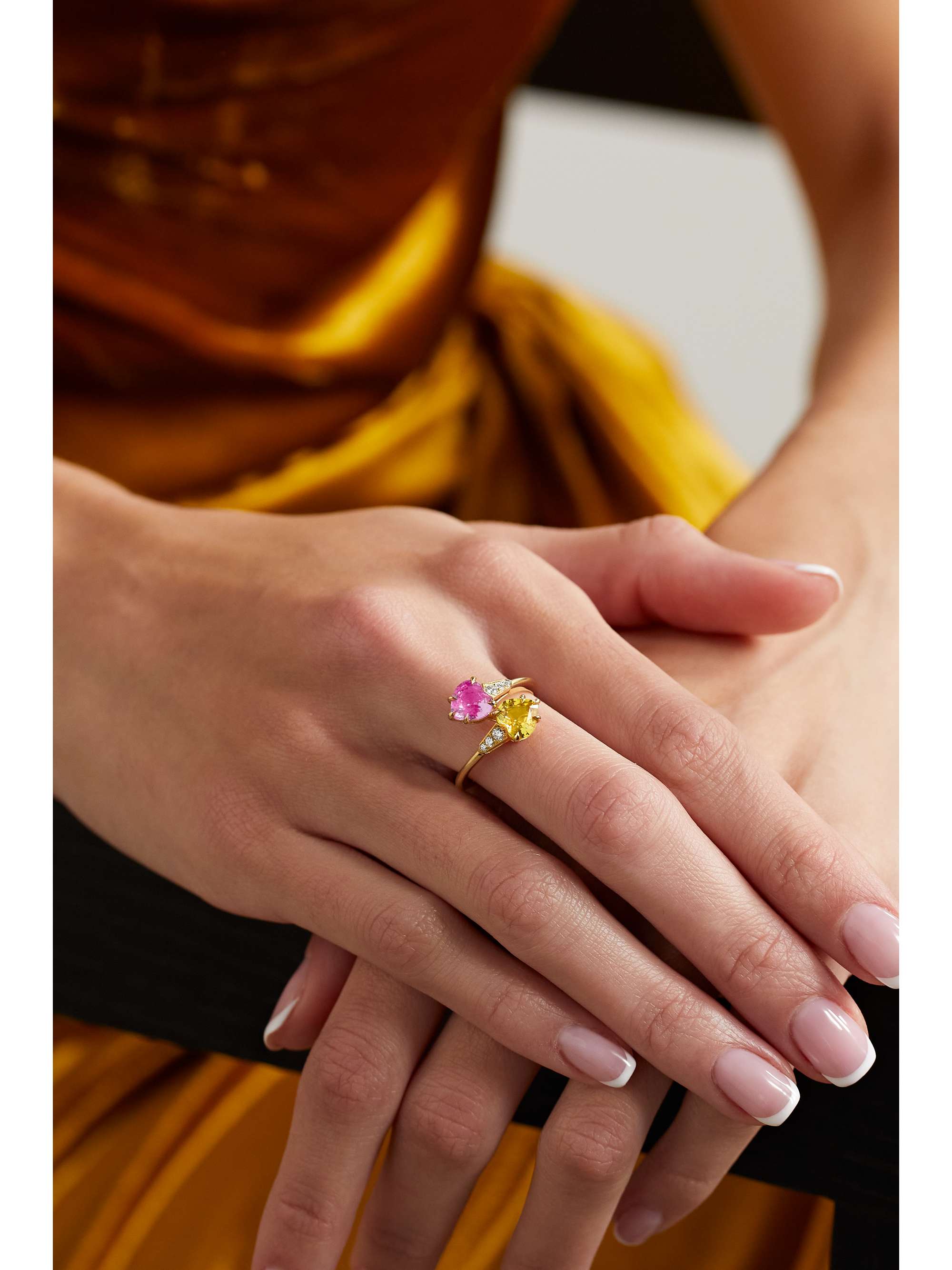 BAYCO 18-karat gold, sapphire and diamond ring | NET-A-PORTER