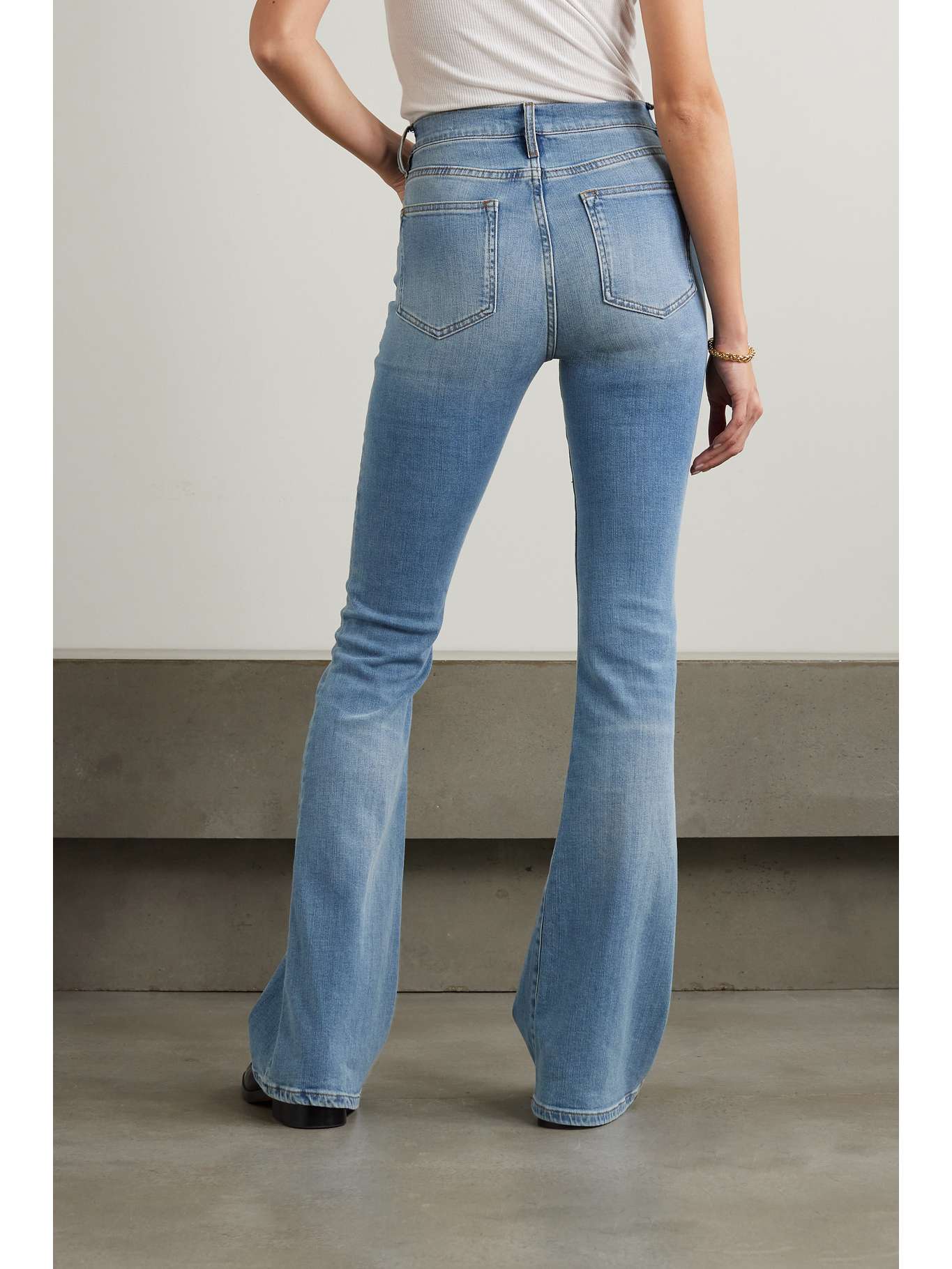 FRAME Le High Flare high-rise flared jeans | NET-A-PORTER