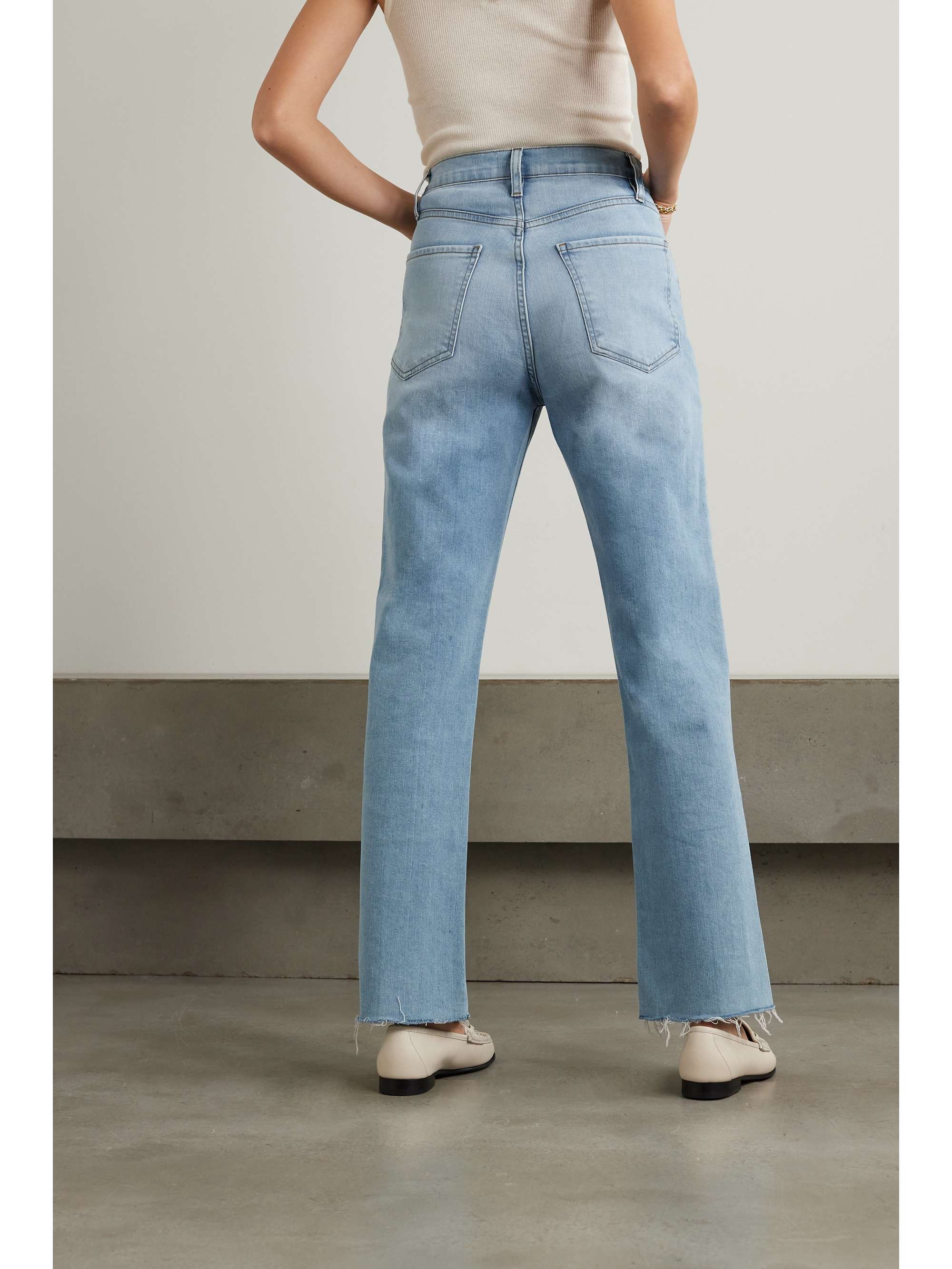 FRAME Le Jane Ankle cropped high-rise straight-leg jeans | NET-A-PORTER