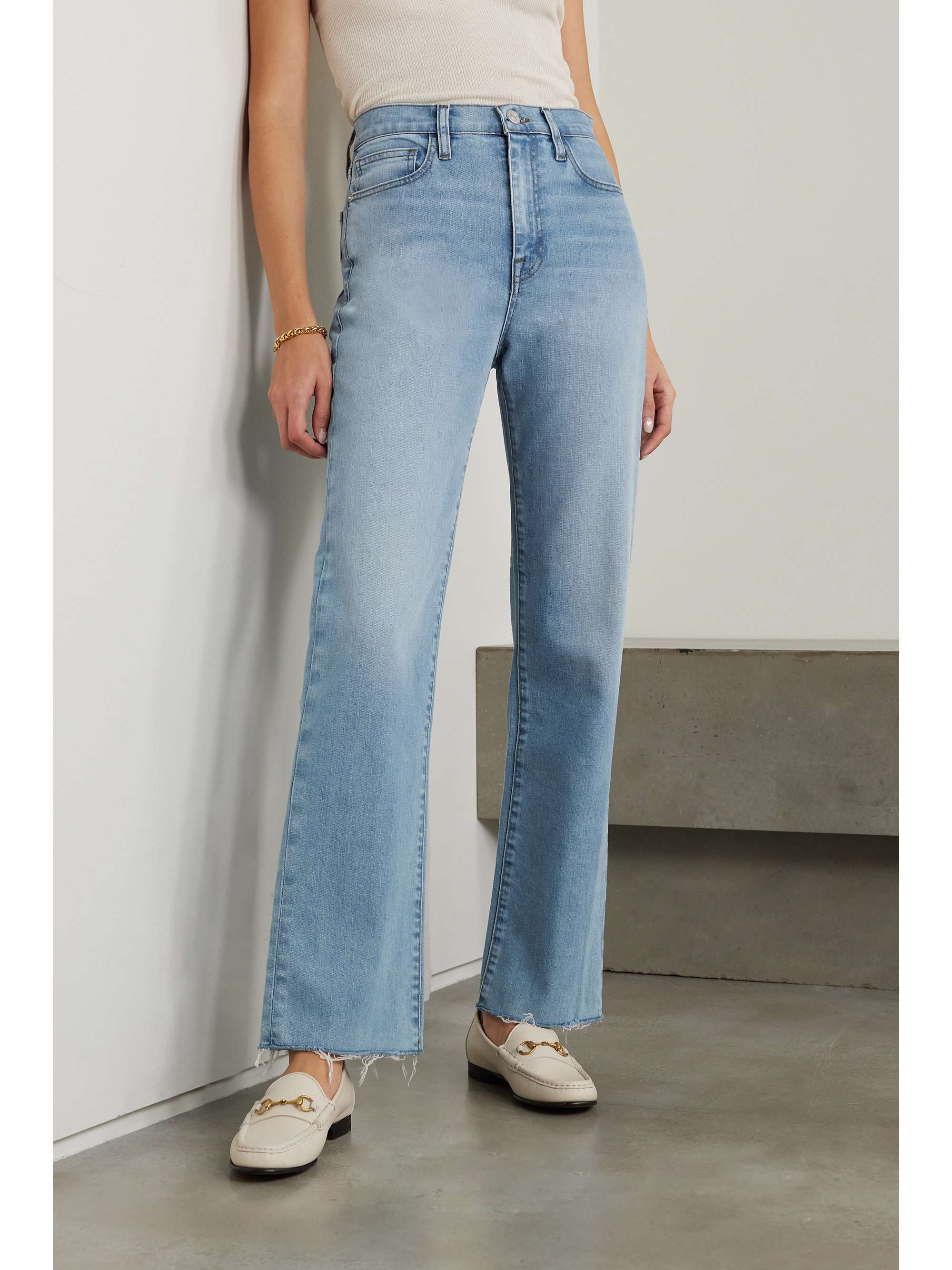 FRAME Le Jane Ankle cropped high-rise straight-leg jeans | NET-A-PORTER