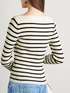 FRAME Striped ribbed wool, cashmere and silk-blend sweater | NET-A-PORTER