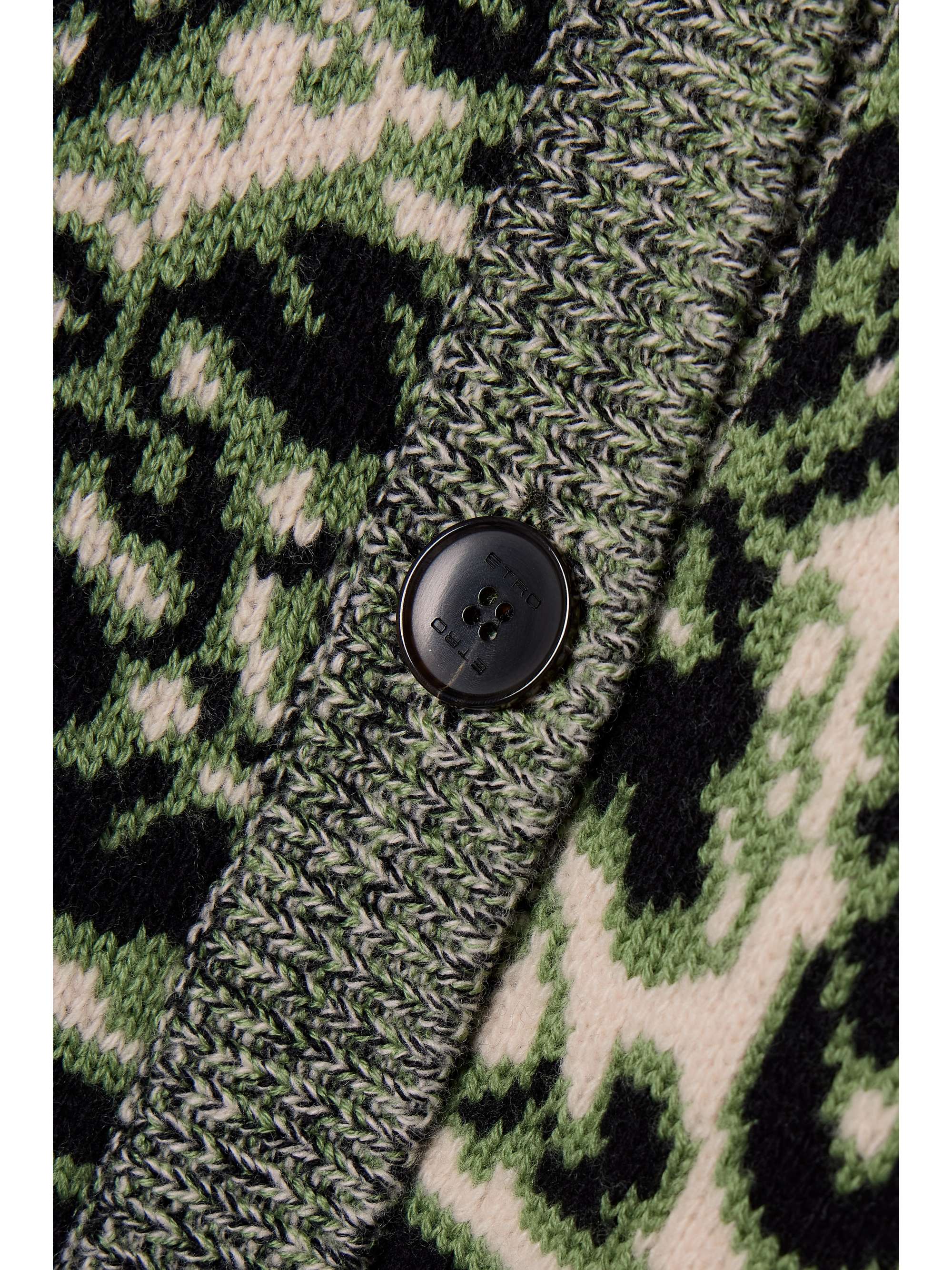 ETRO Oversized wool-blend jacquard cardigan | NET-A-PORTER