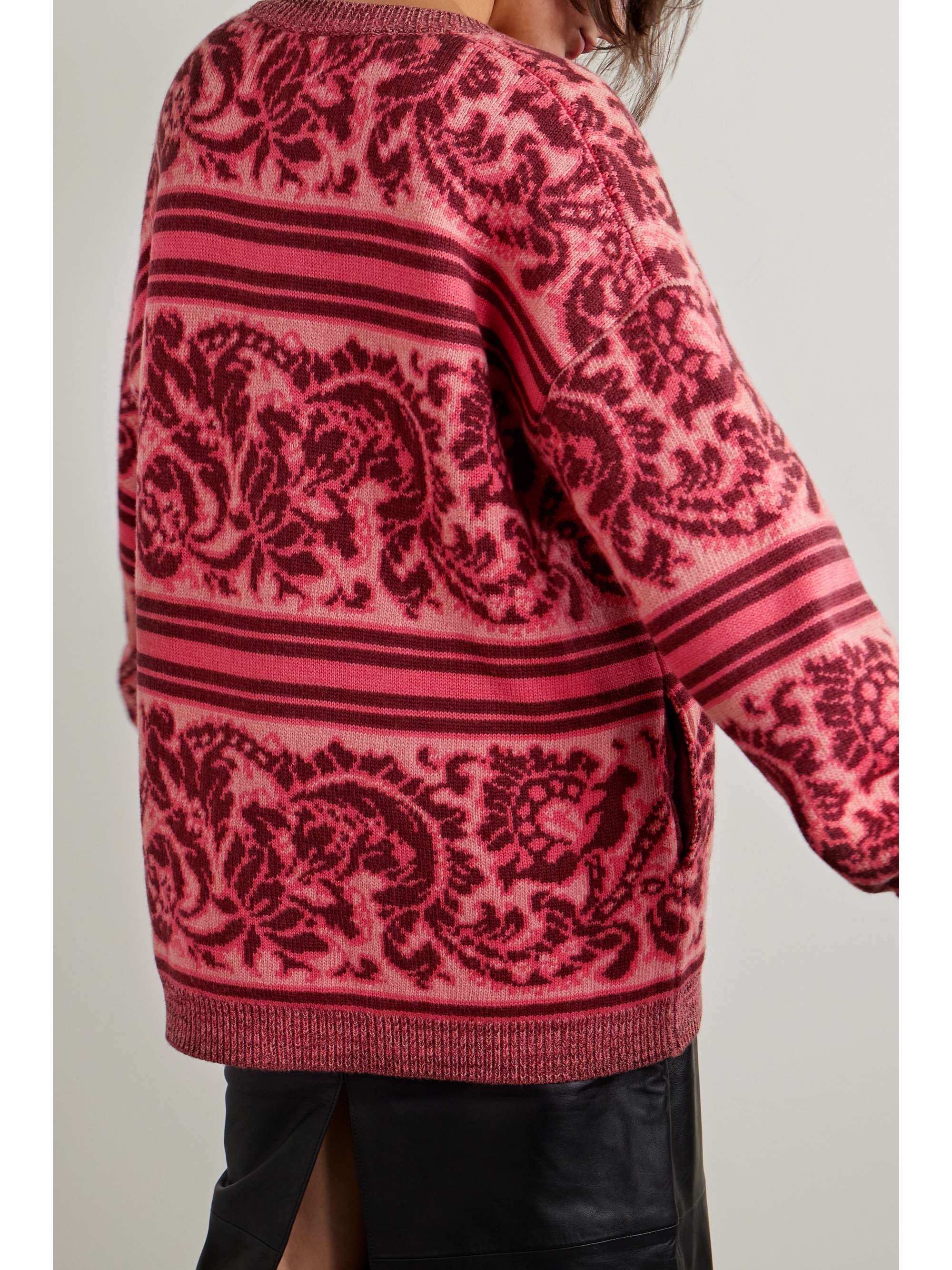 ETRO Oversized wool-blend jacquard cardigan | NET-A-PORTER