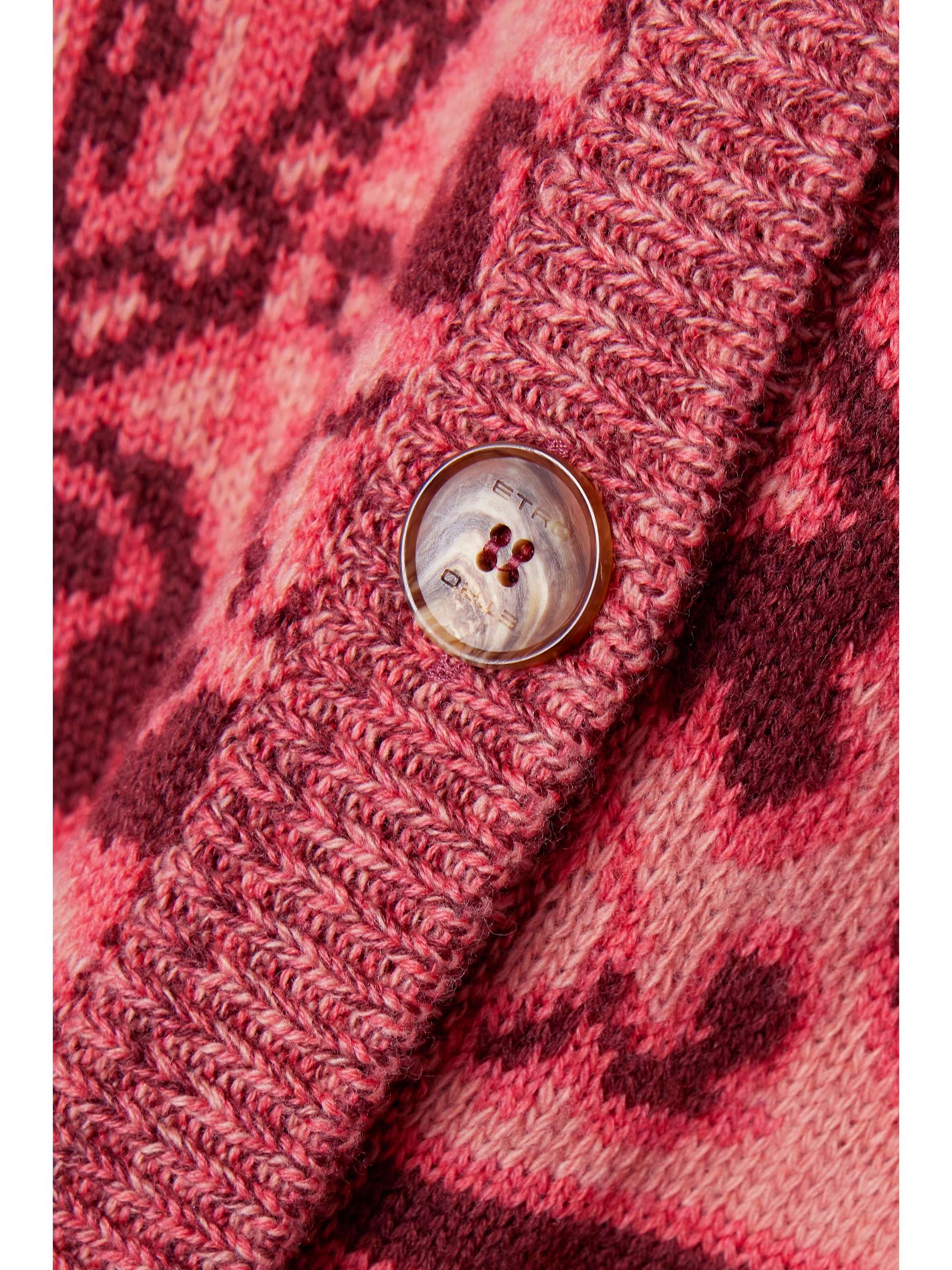ETRO Oversized wool-blend jacquard cardigan | NET-A-PORTER