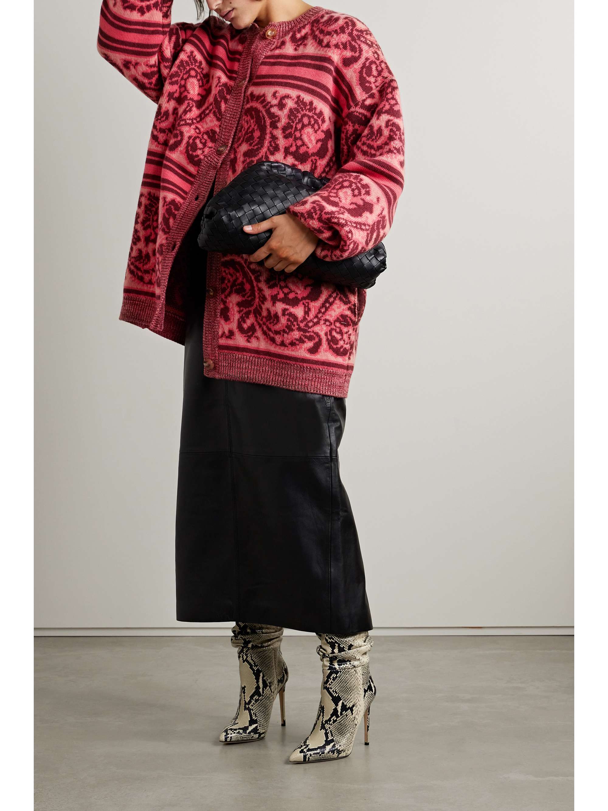 ETRO Oversized wool-blend jacquard cardigan | NET-A-PORTER