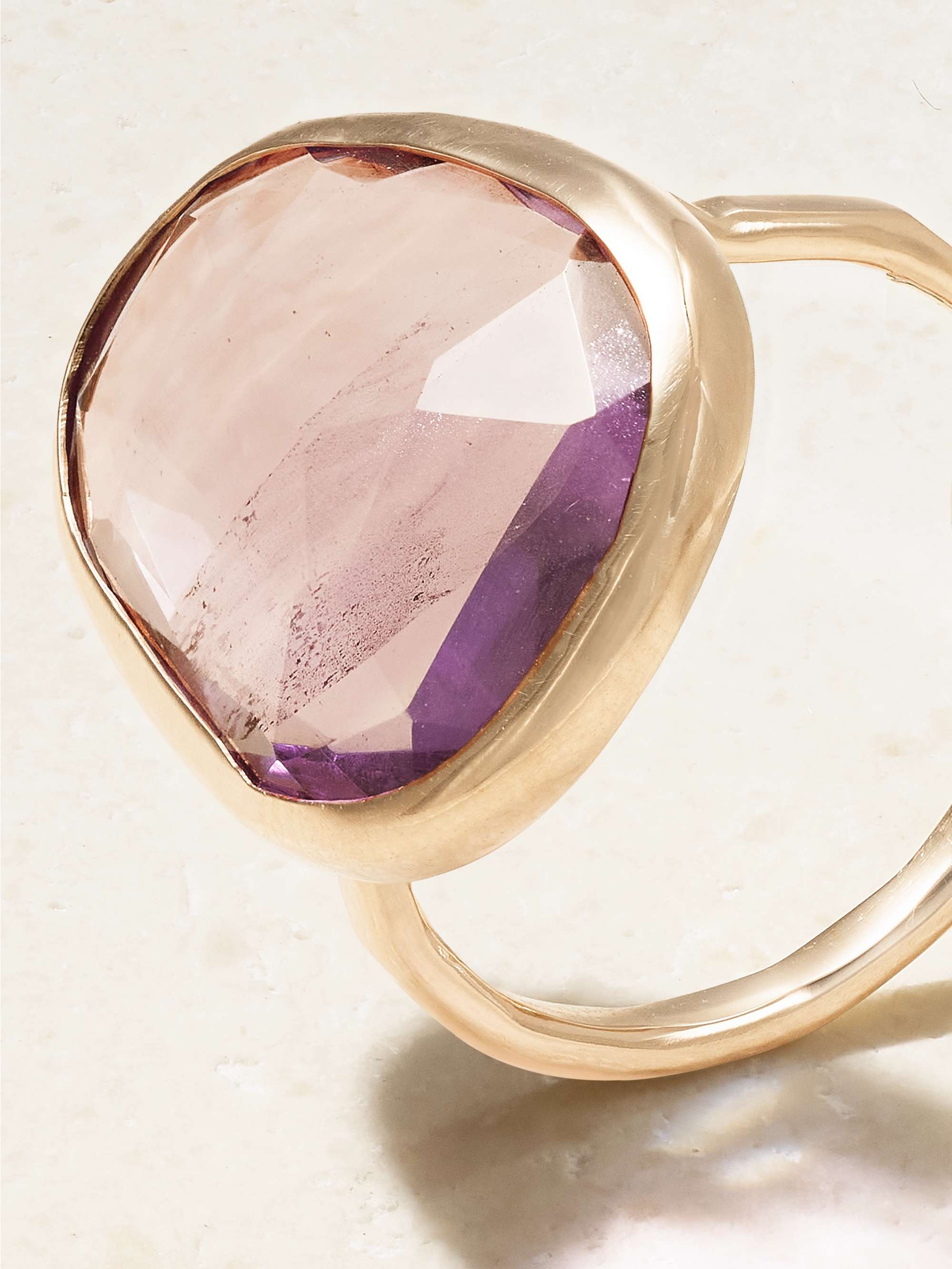 MELISSA JOY MANNING 14-karat recycled gold amethyst ring | NET-A-PORTER