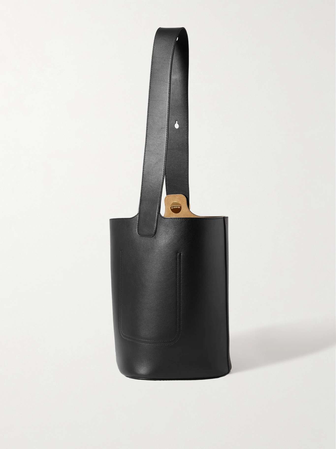 LOEWE Pebble embellished leather bucket bag | NET-A-PORTER